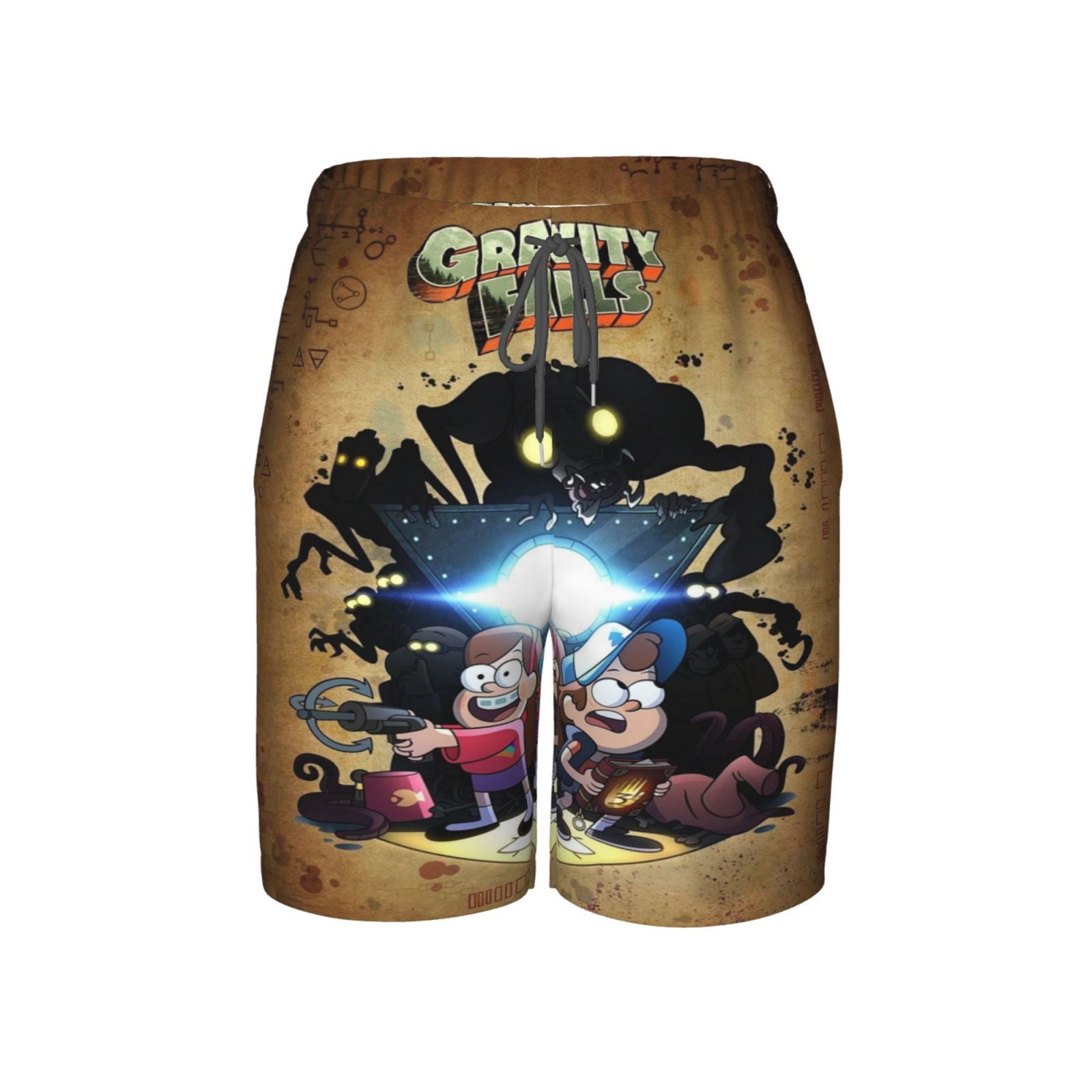 Gravity Fall Boys Swim Trunks with Mesh Liner Bathing Suits Quick Dry ...