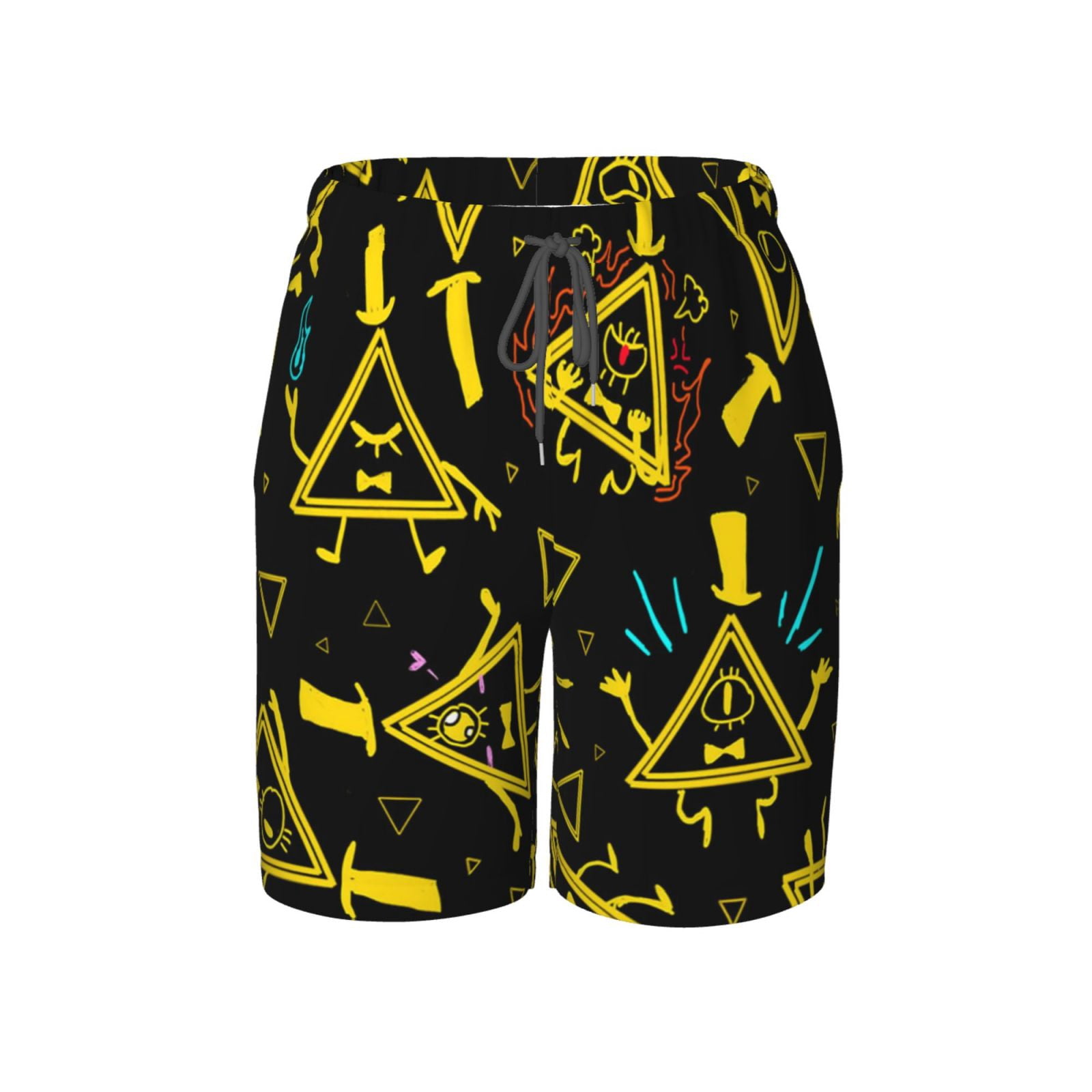 Gravity Fall Boys Swim Trunks with Mesh Liner Bathing Suits Quick Dry ...