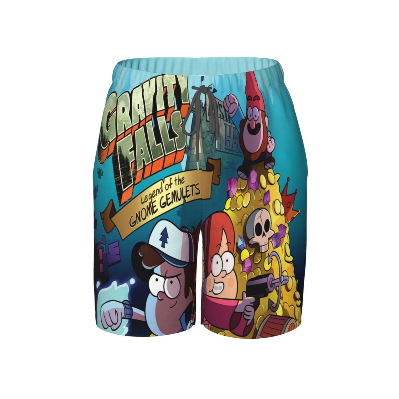 Gravity Fall Boys Swim Trunks with Mesh Liner Bathing Suits Quick Dry ...