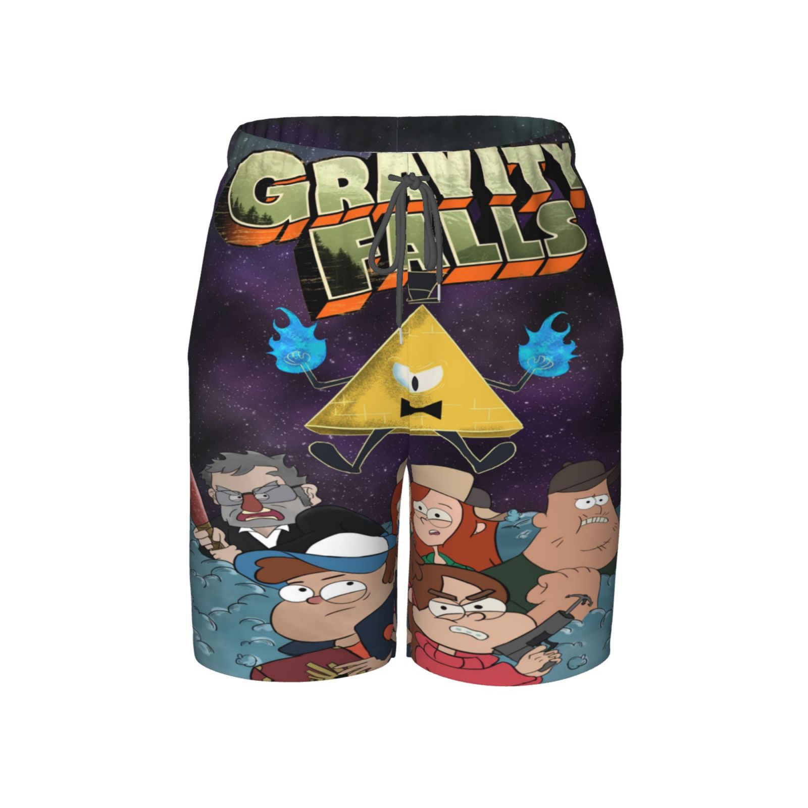 Gravity Fall Boys Swim Trunks with Mesh Liner Bathing Suits Quick Dry ...
