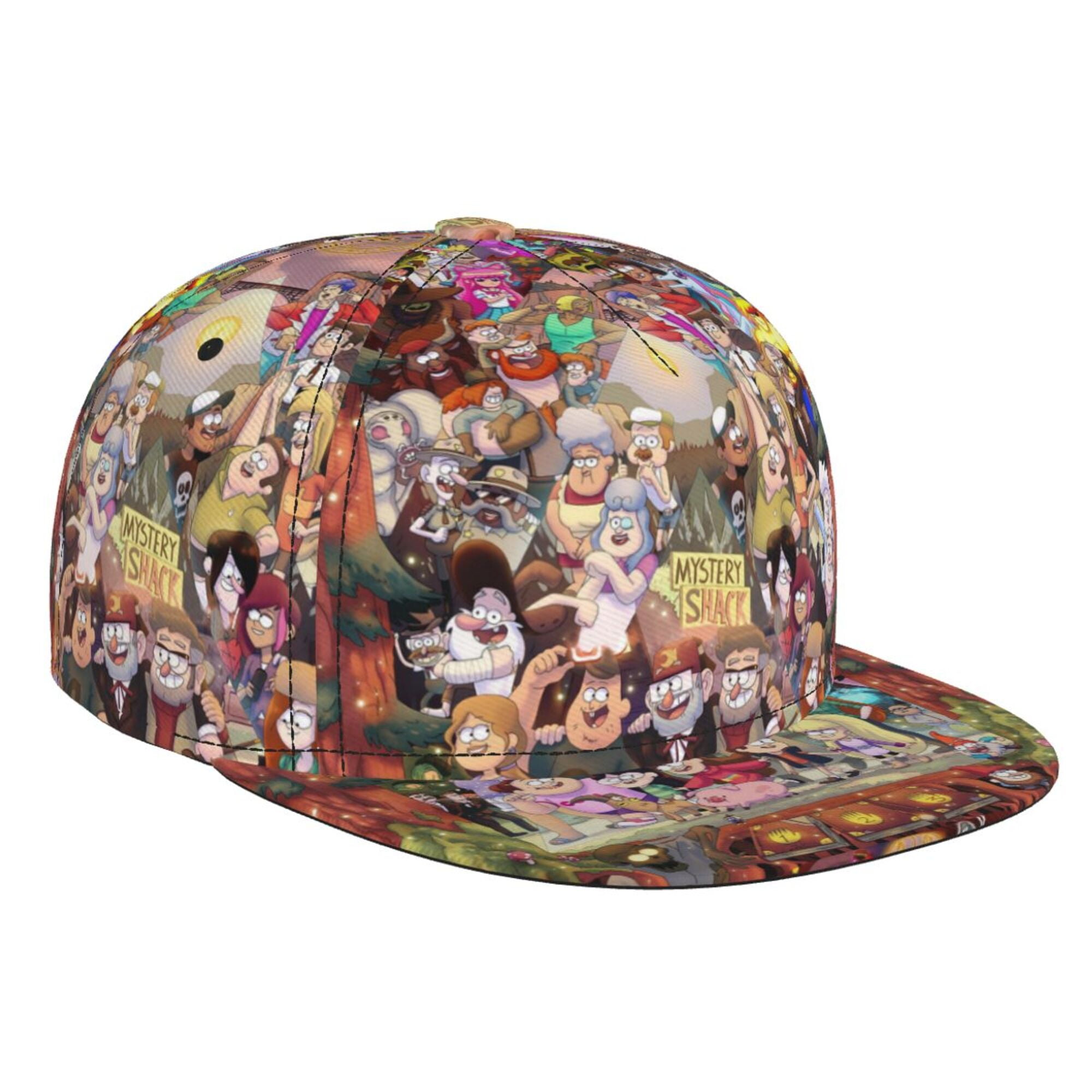 Gravity Falls Brim Bill Baseball Cap Adjustable Snapback Hat Hip Hop ...