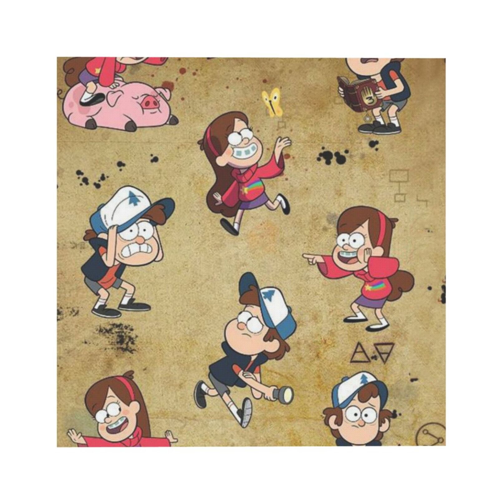 Gravity Falls Canvas Decorative Poster Square Unframe Wall Poster Art ...
