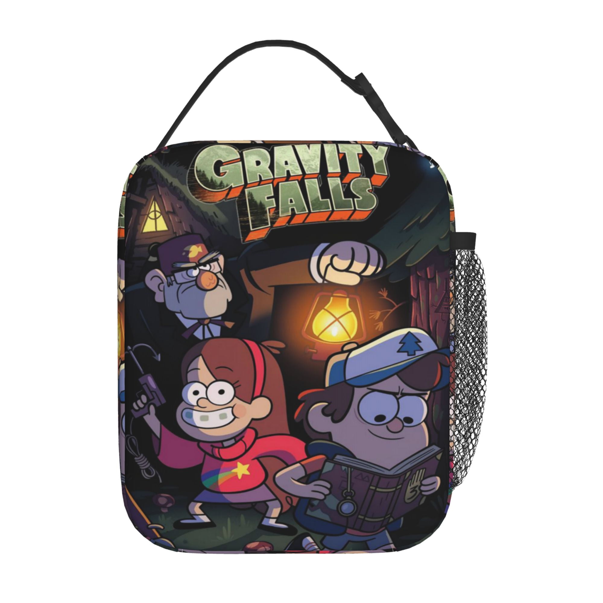 Gravity Fall Cartoon Lunch Bag Portable Lunch Box Insulated Tote Bag ...