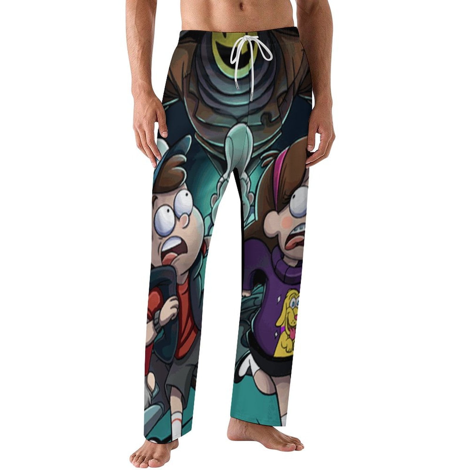 Gravity Falls Cartoon Mens Pajama Pants Cozy Soft Lounge Sleep Pajamas ...