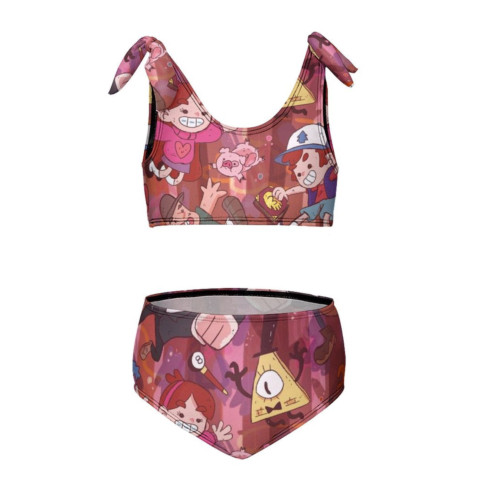 Gravity Falls Characters Girls Swimsuits Set 2pcs Summer Holiday ...