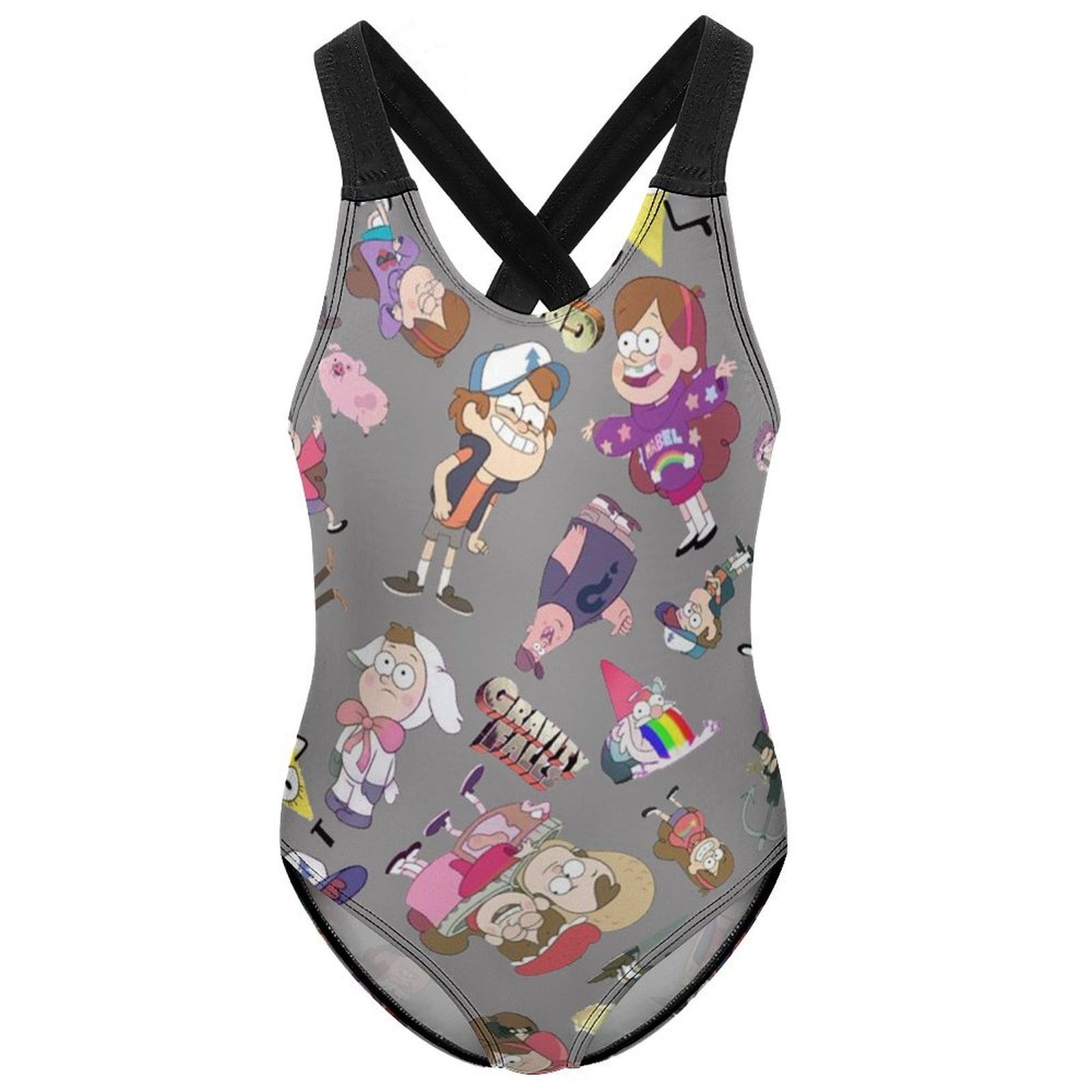 Gravity Falls Children's One-piece Swimsuit Summer Girl's Swimming Pool ...
