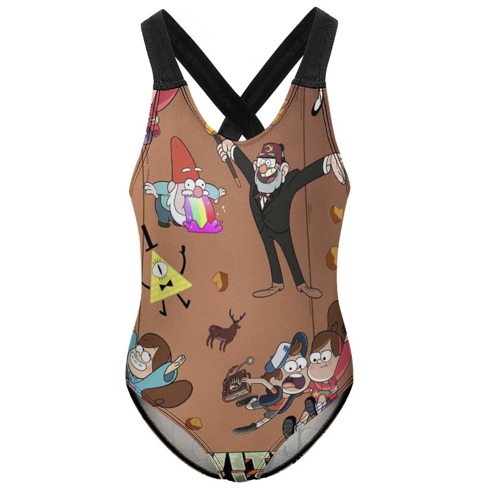 Gravity Falls Children's One-piece Swimsuit Summer Girl's Swimming Pool ...