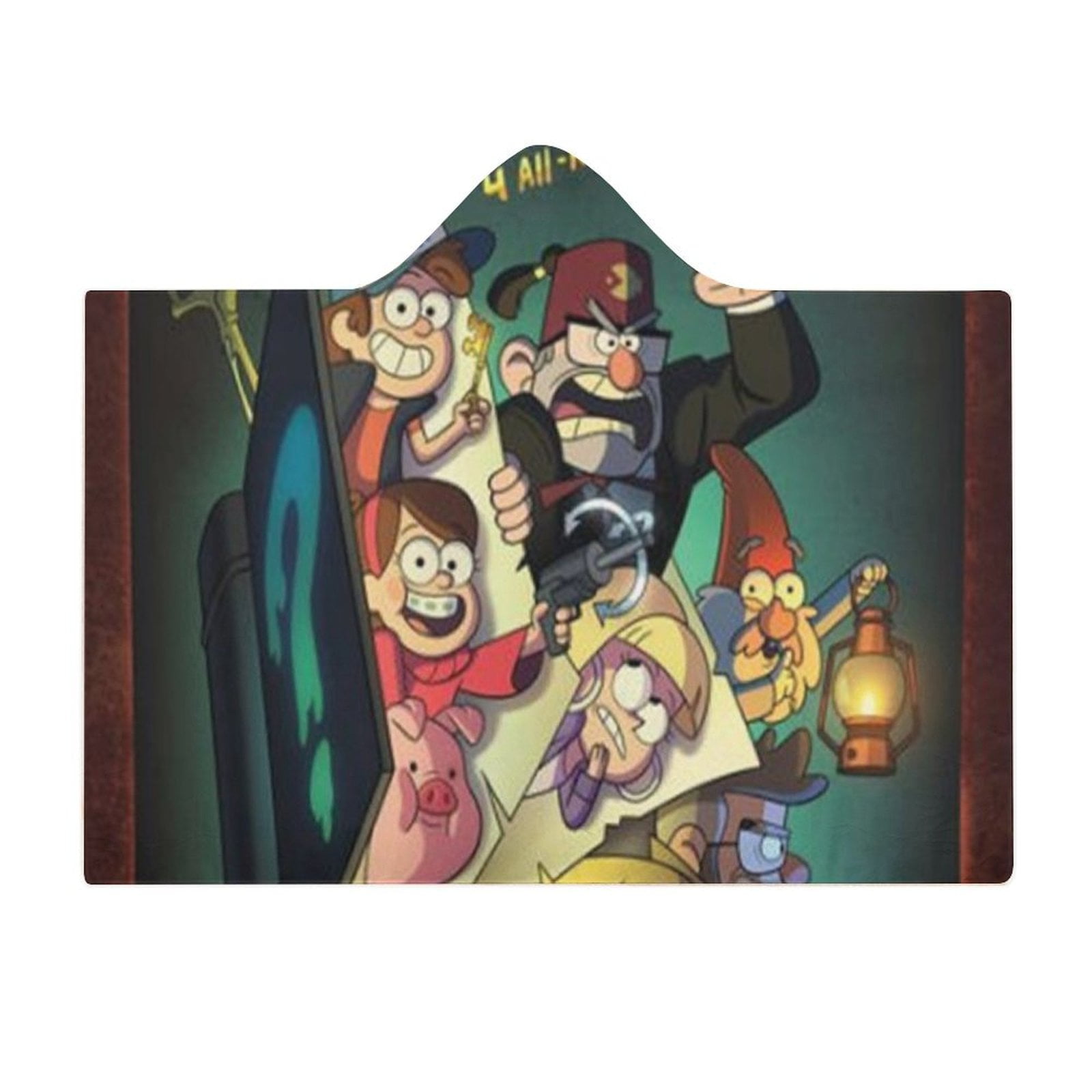 Gravity Falls Cloak Hooded Blanket Soft Wearable Blanket Hoodie Throw ...
