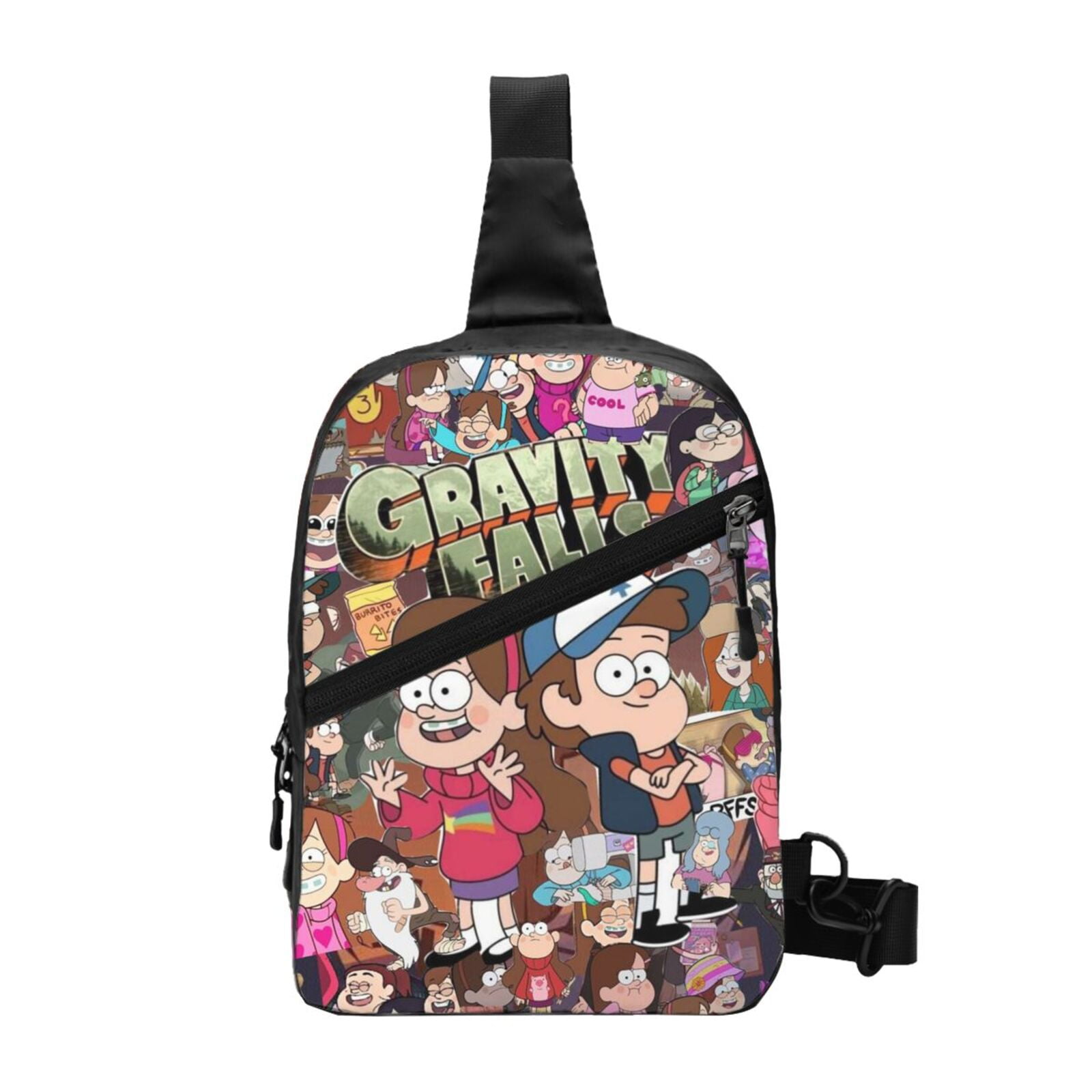 Gravity Falls Crossbody Bag Chest Backpack Compact Foldable Shoulder ...