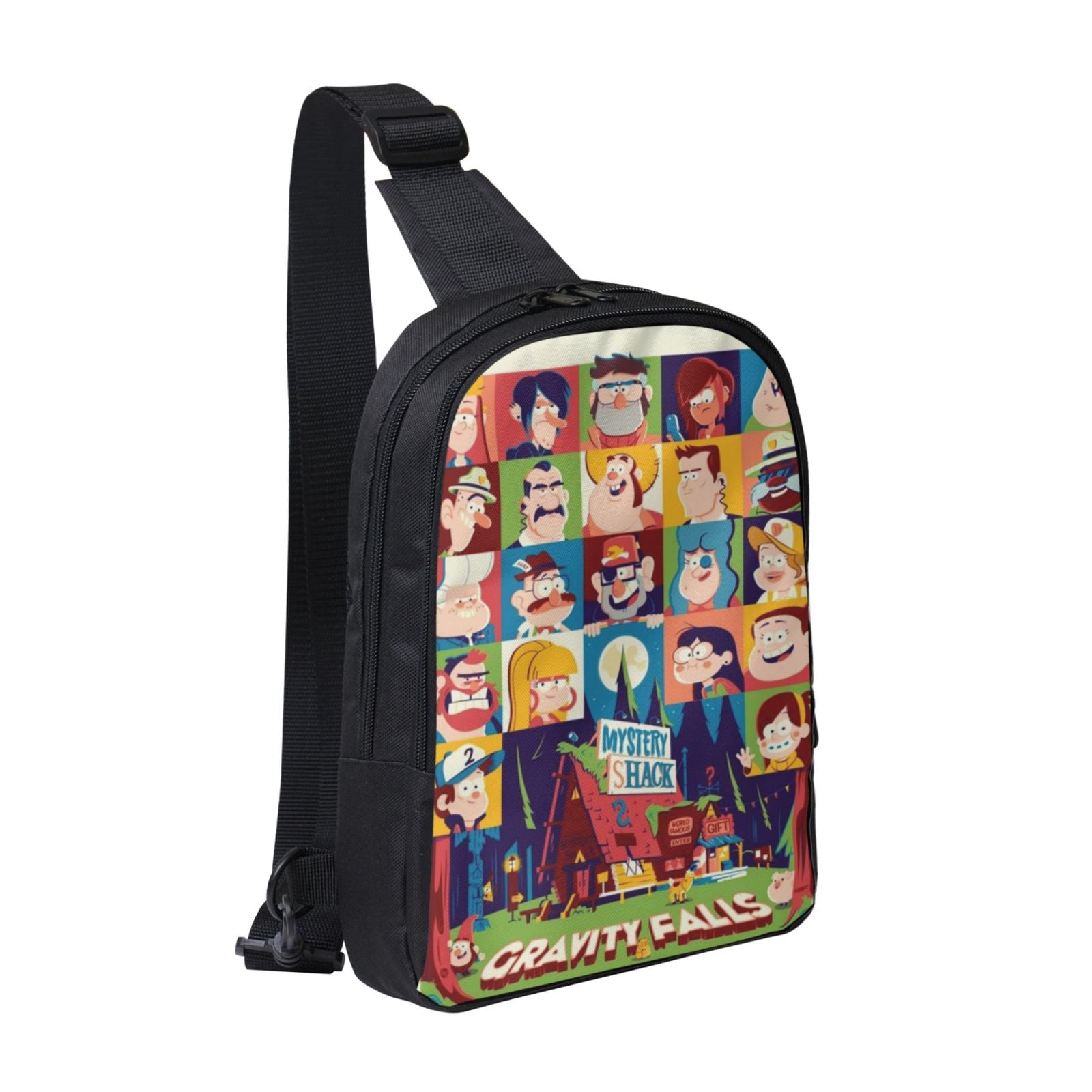 Gravity Falls Crossbody Sling Bag Fanny Pack Sling Chest Bag Dual ...