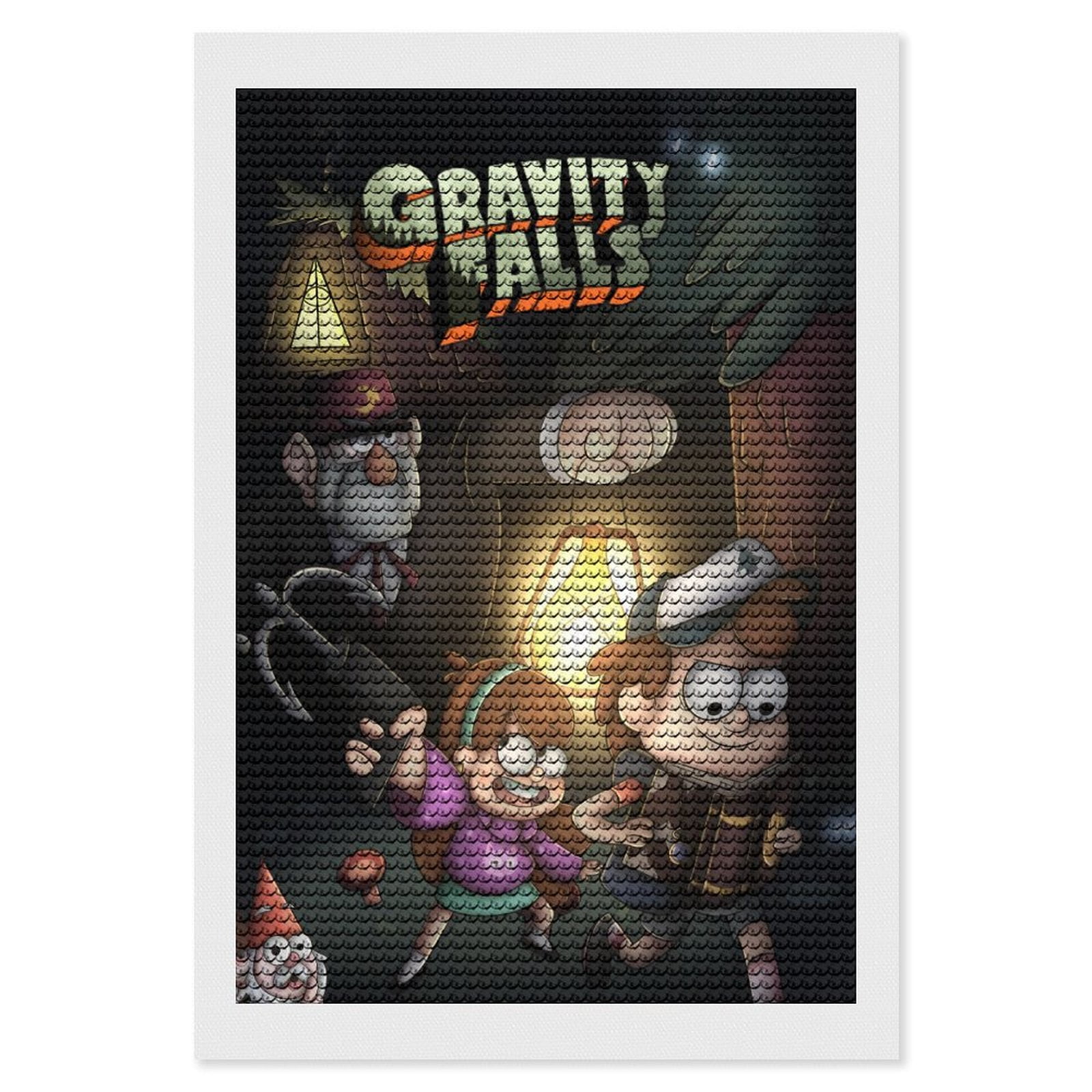 Gravity Fall Diamond Art Kits for Adults Cartoon 5D DIY Diamond Art Kits Full Round Drill ...
