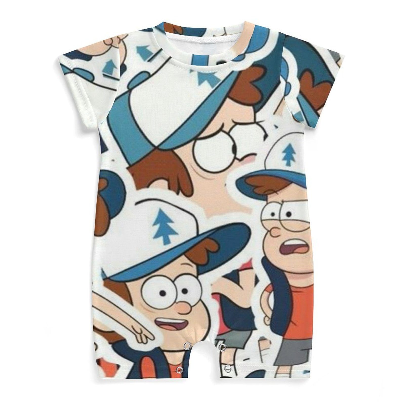 Gravity Falls Dipper Baby Romper Jumpsuit Summer Short Sleeve One-Piece ...