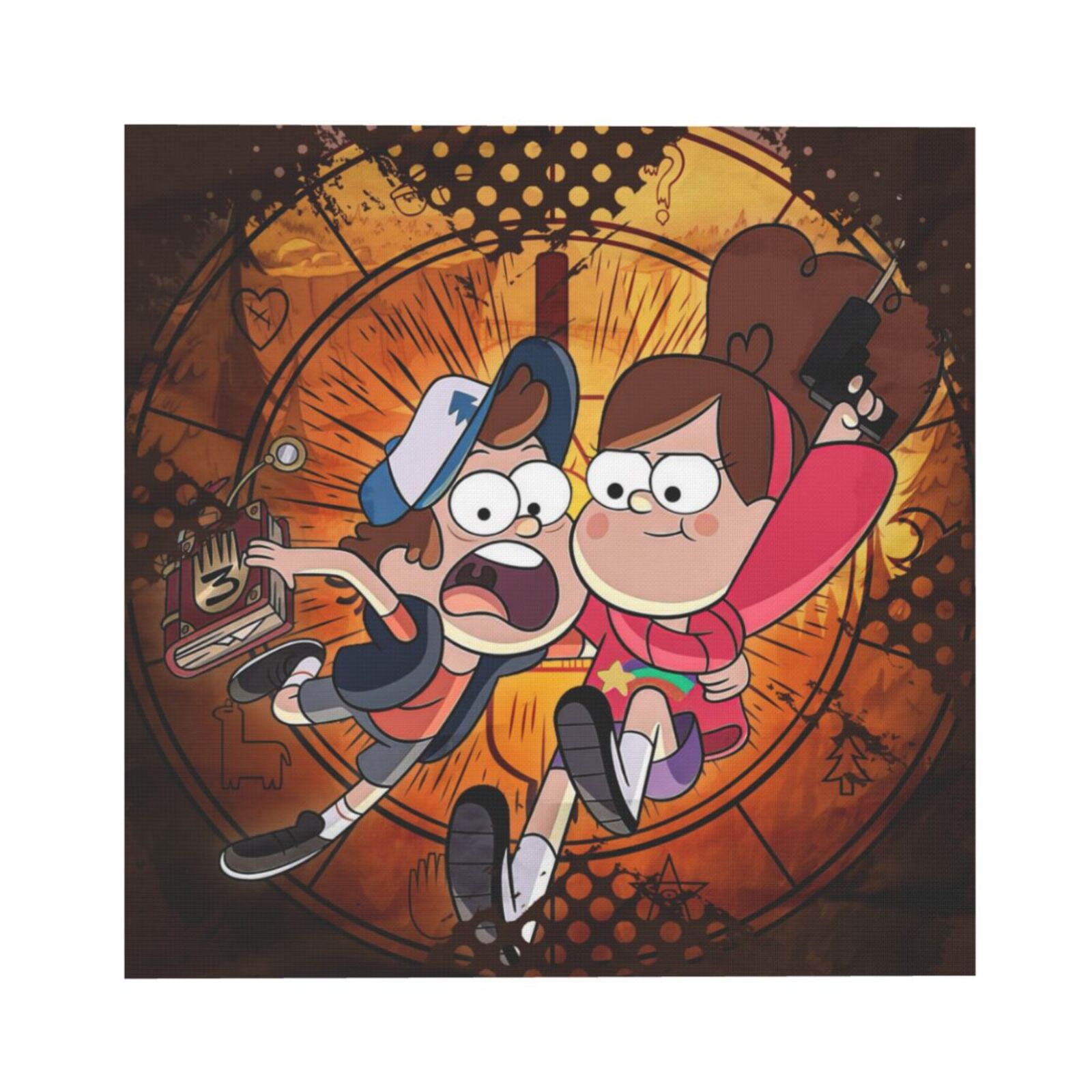 Gravity Falls Dipper Mabel Canvas Decorative Poster Square Unframe Wall ...