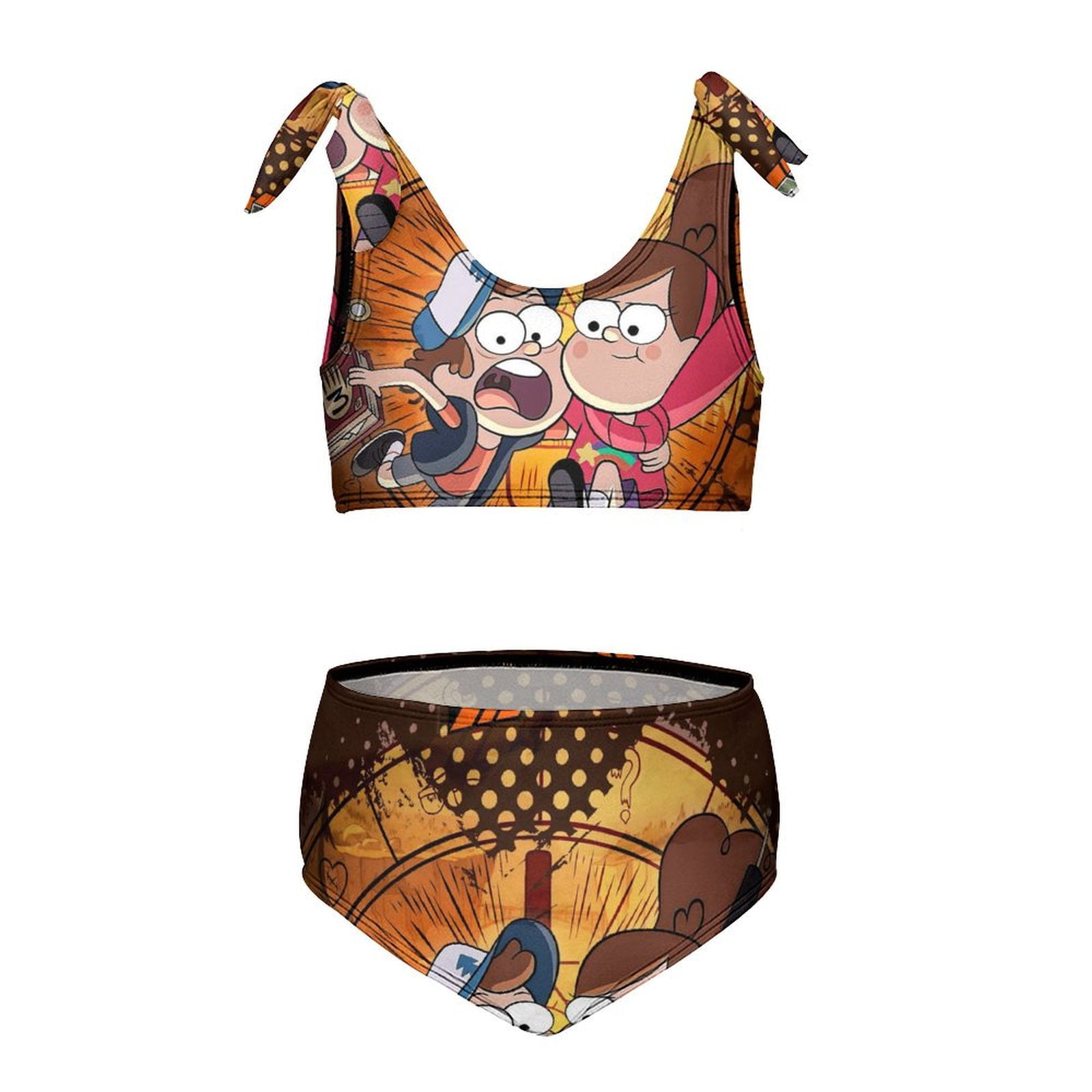 Gravity Falls Dipper Mabel Girls Swimsuits Set 2pcs Summer Holiday ...