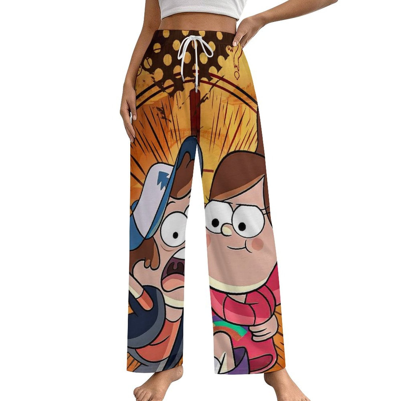 Gravity Falls Dipper Mabel Home Pajama Pants For Womens Comfortable Soft Lounge Sleep Pajamas ...