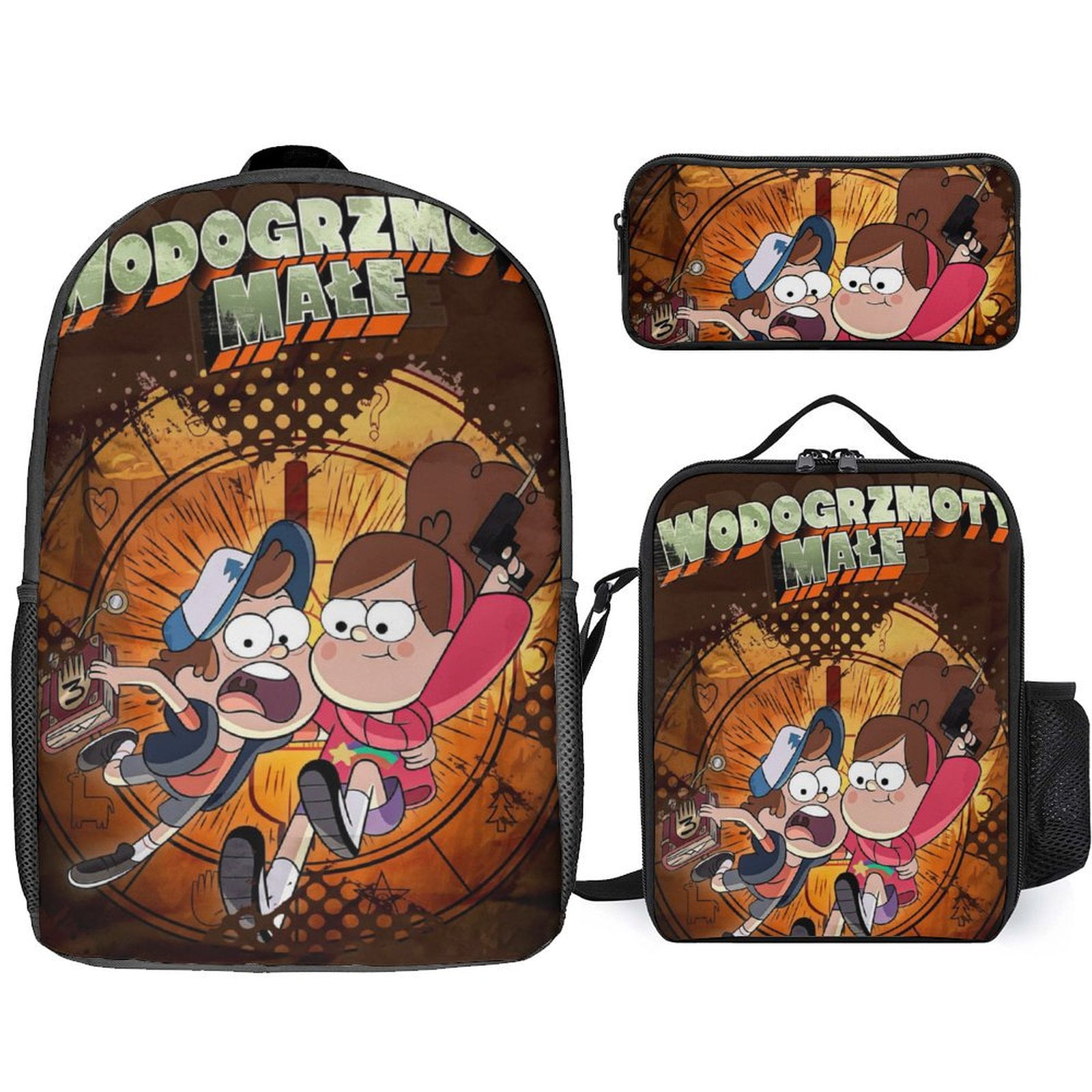 Gravity Falls Dipper Mabel Schoolbag With Lunch Bag Pencil Case Set ...