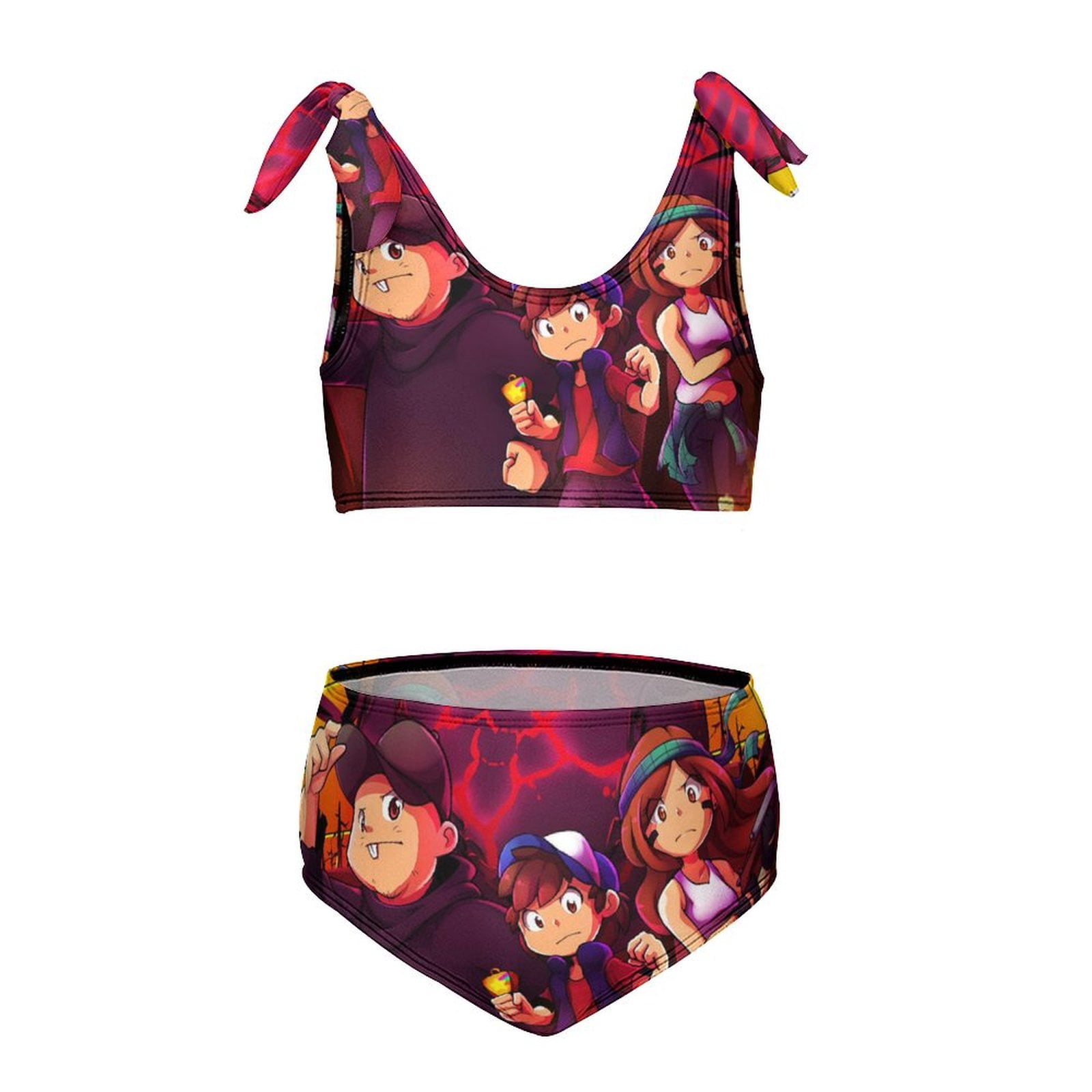 Gravity Falls Earth Girls Swimsuits Set 2pcs Summer Holiday Bathing ...