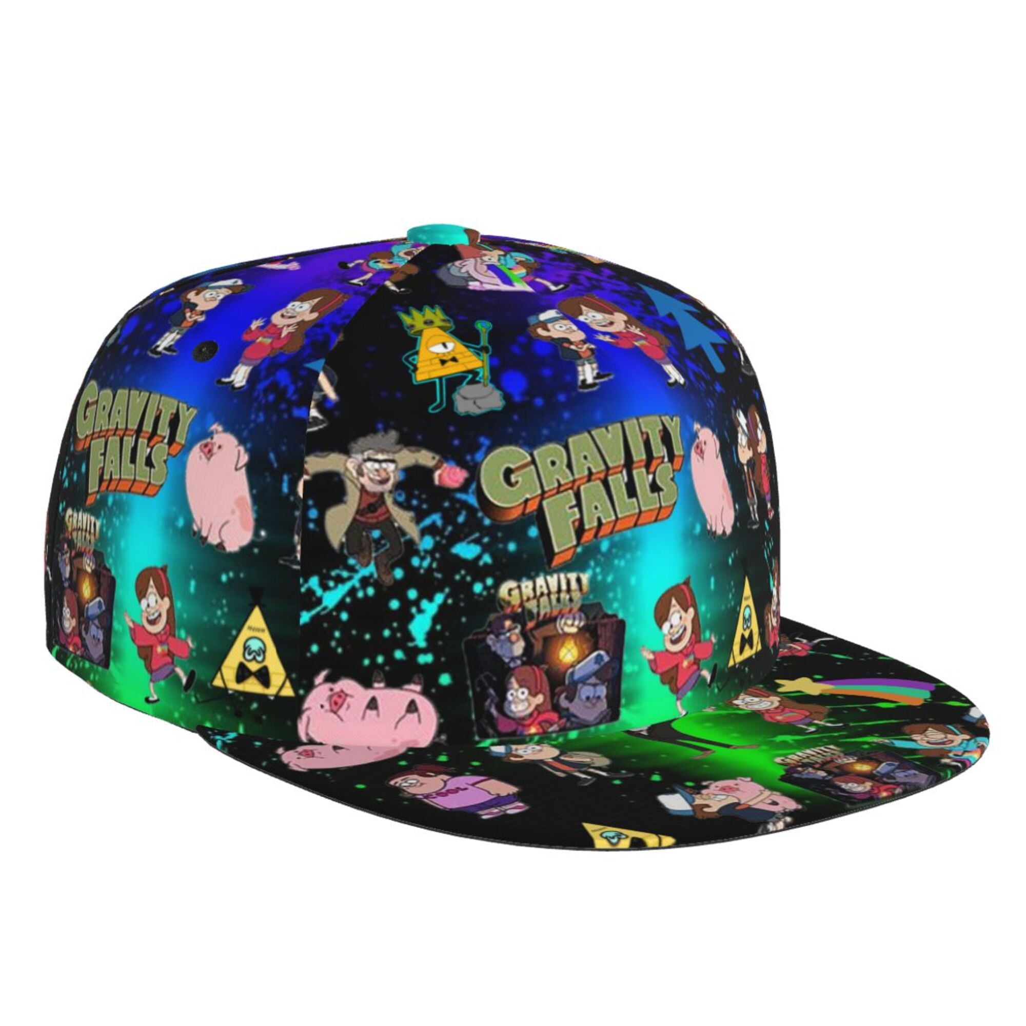 Gravity Falls Family Brim Bill Baseball Cap Adjustable Snapback Hat Hip ...