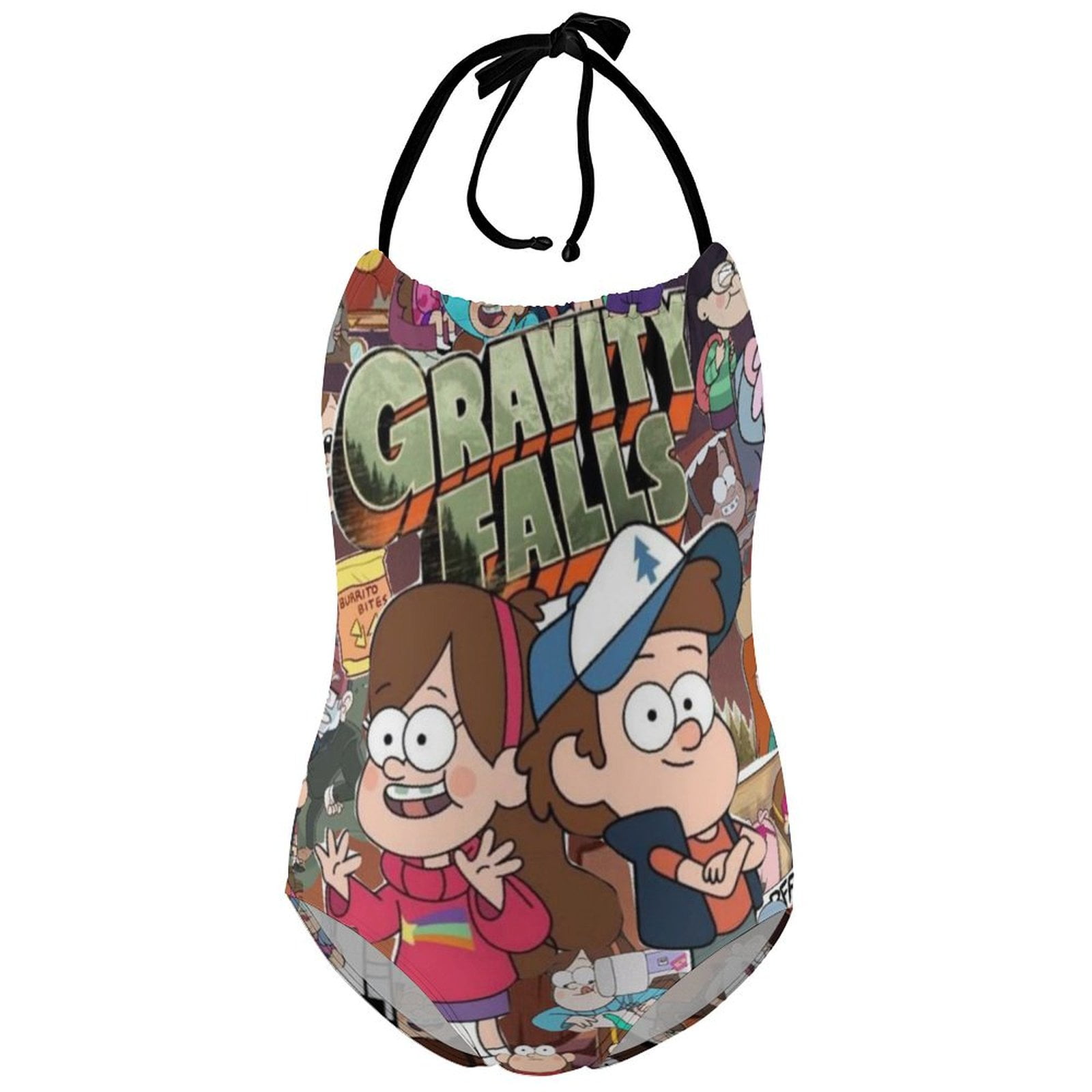 Gravity Falls Girl's One-Piece Swimsuit Bathing Suit Soft Stretchy ...