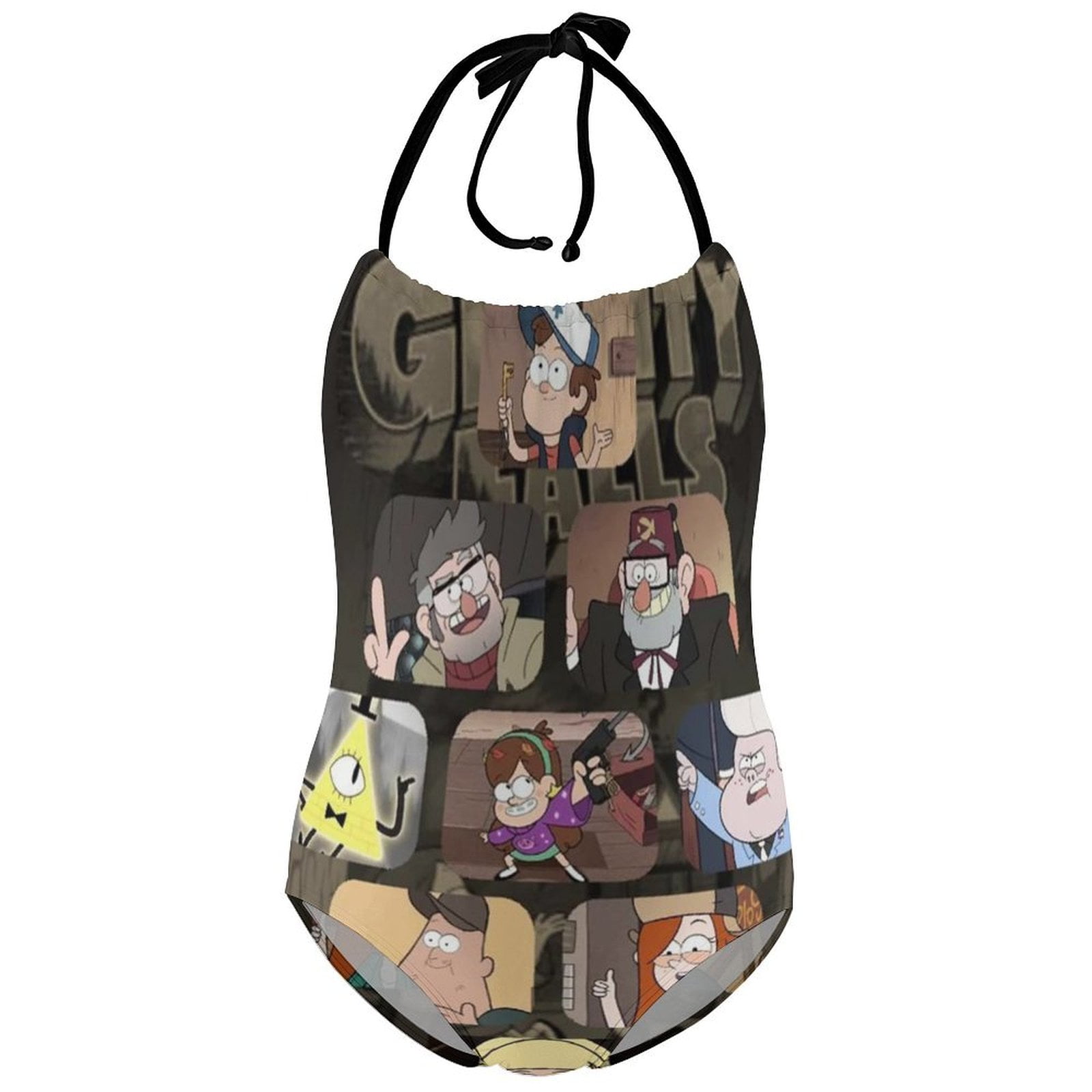 Gravity Falls Girl's One-Piece Swimsuit Bathing Suit Soft Stretchy ...