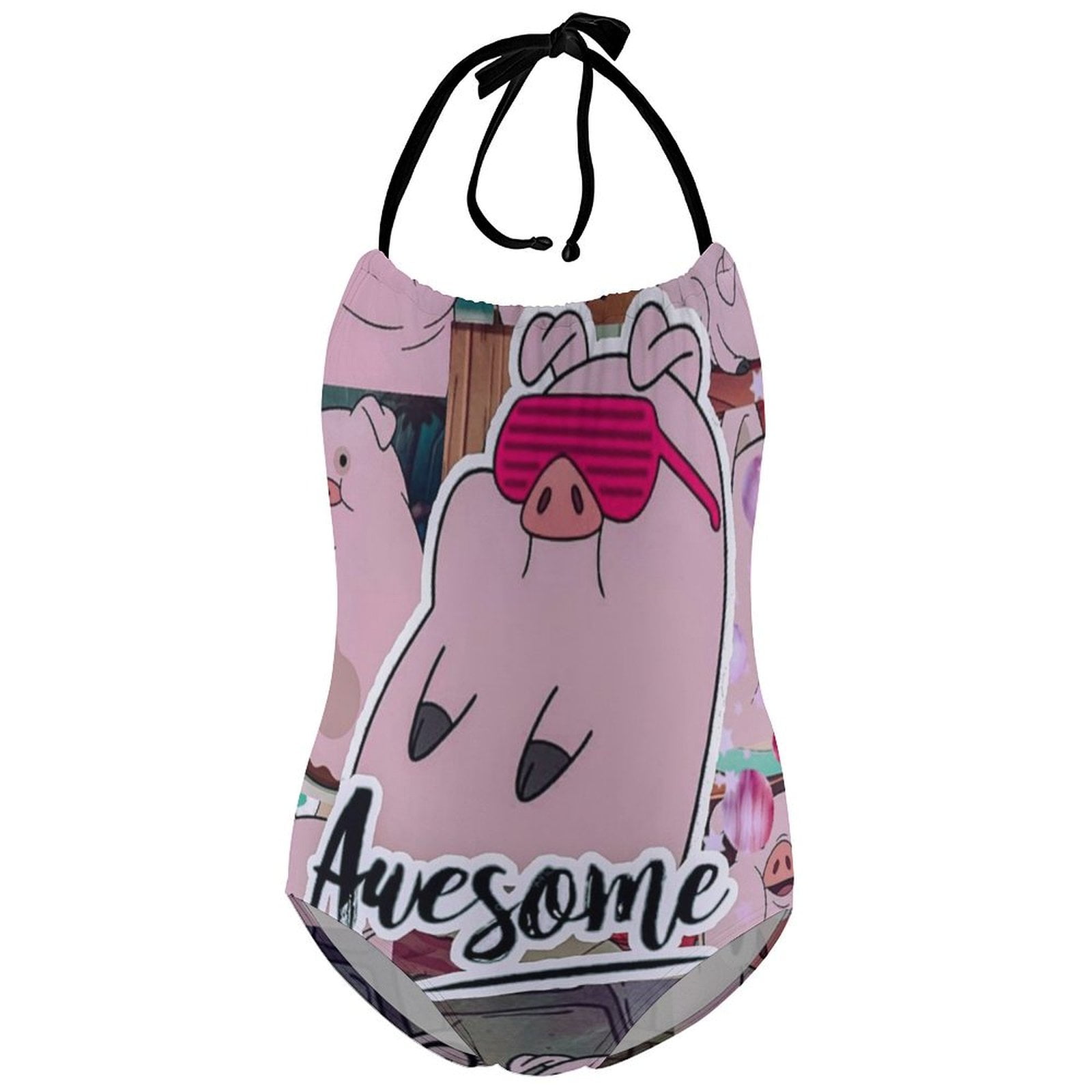 Gravity Falls Girl's One-Piece Swimsuit Bathing Suit Soft Stretchy ...