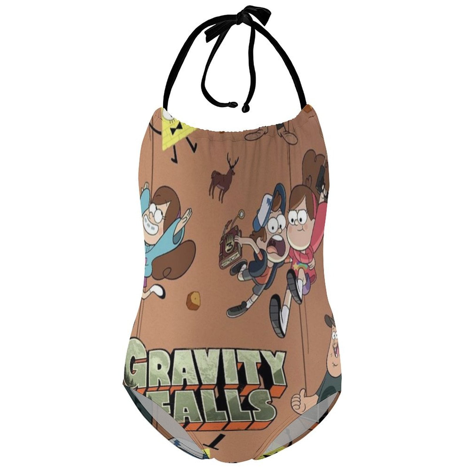 Gravity Falls Girl's One-Piece Swimsuit Bathing Suit Soft Stretchy ...