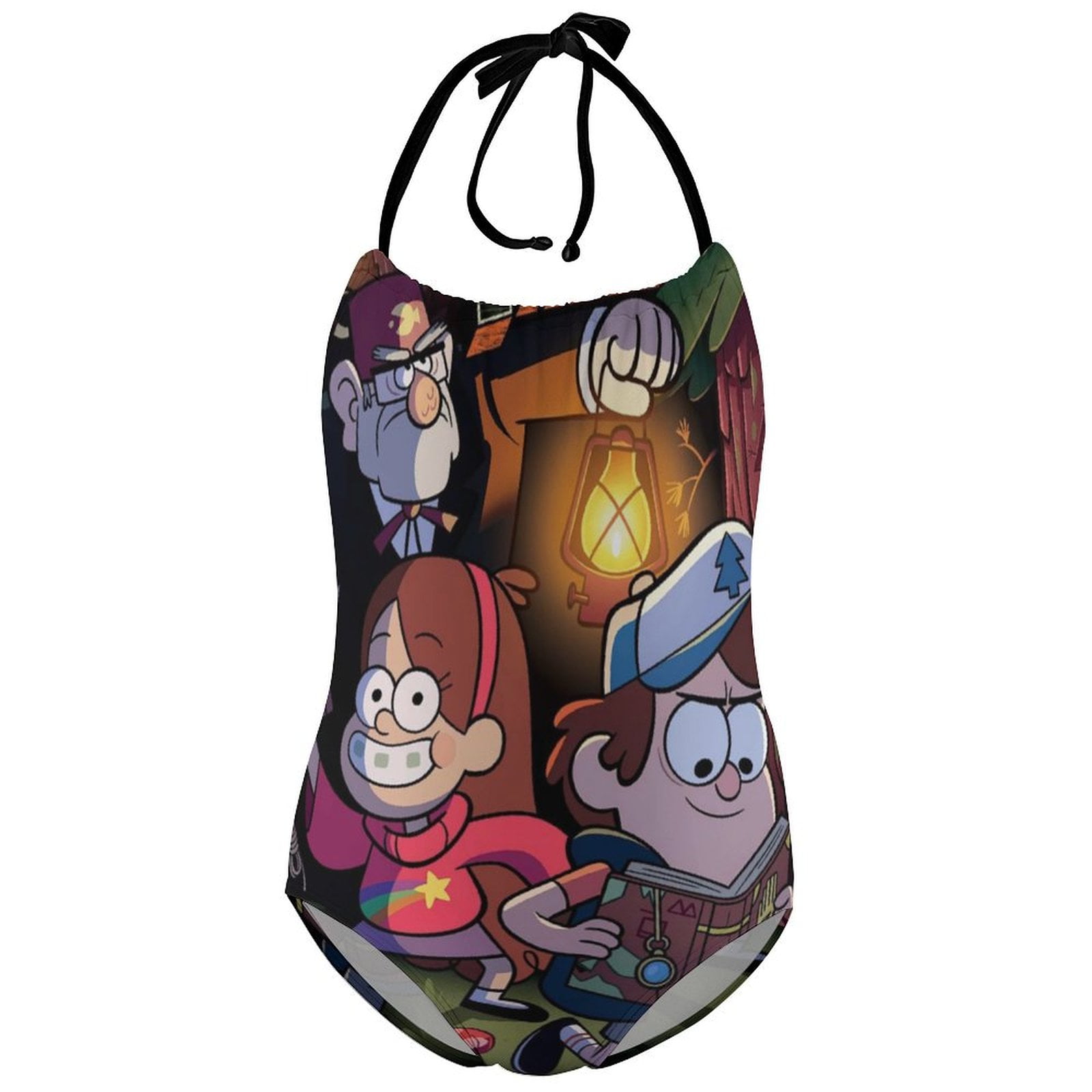 Gravity Falls Girl's One-Piece Swimsuit Bathing Suit Soft Stretchy ...