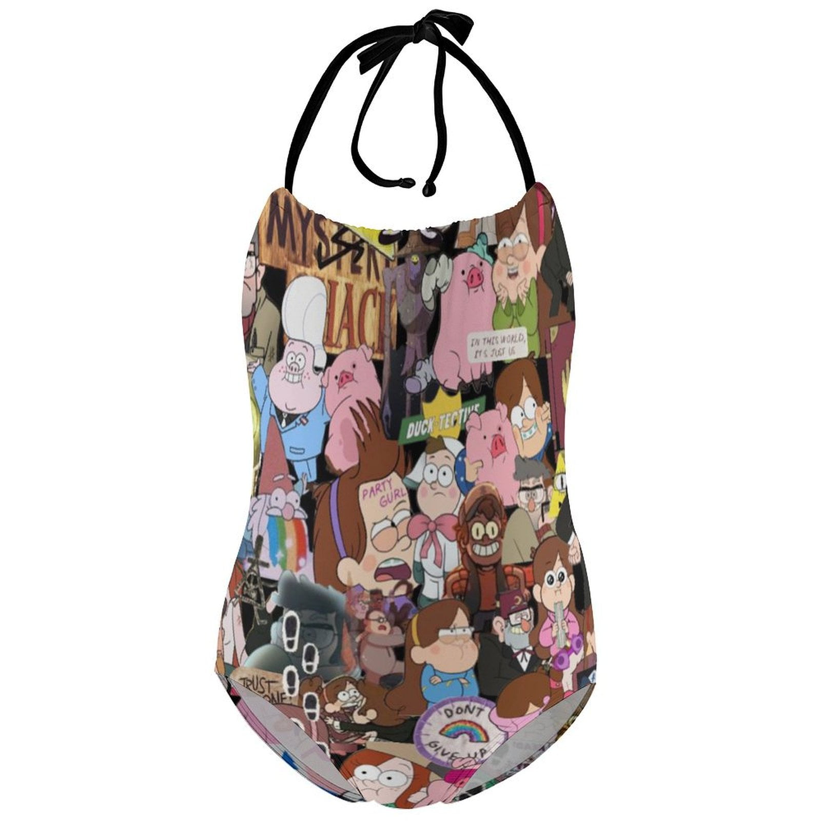 Gravity Falls Girl's One-Piece Swimsuit Bathing Suit Soft Stretchy ...