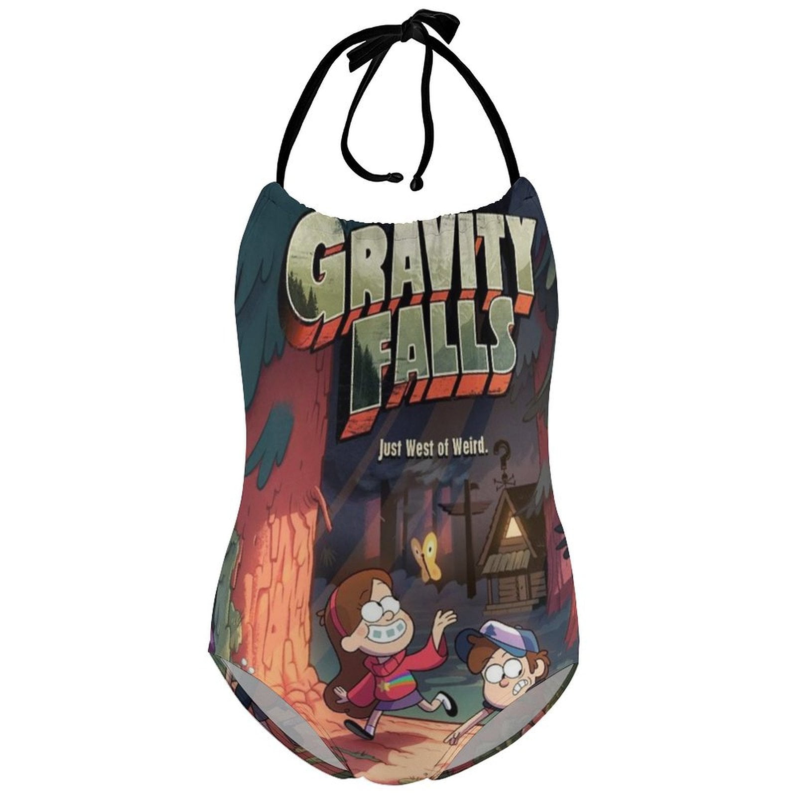 Gravity Falls Girl's One-Piece Swimsuit Bathing Suit Soft Stretchy ...