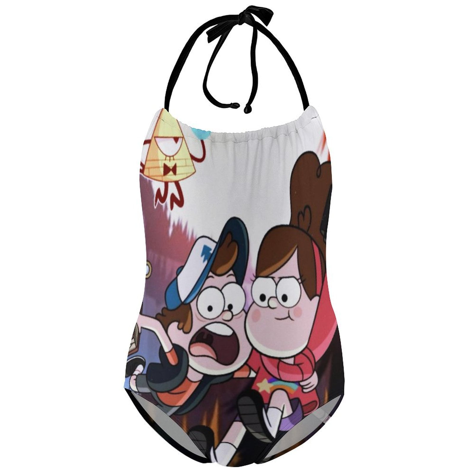 Gravity Falls Girl's One-Piece Swimsuit Bathing Suit Soft Stretchy ...