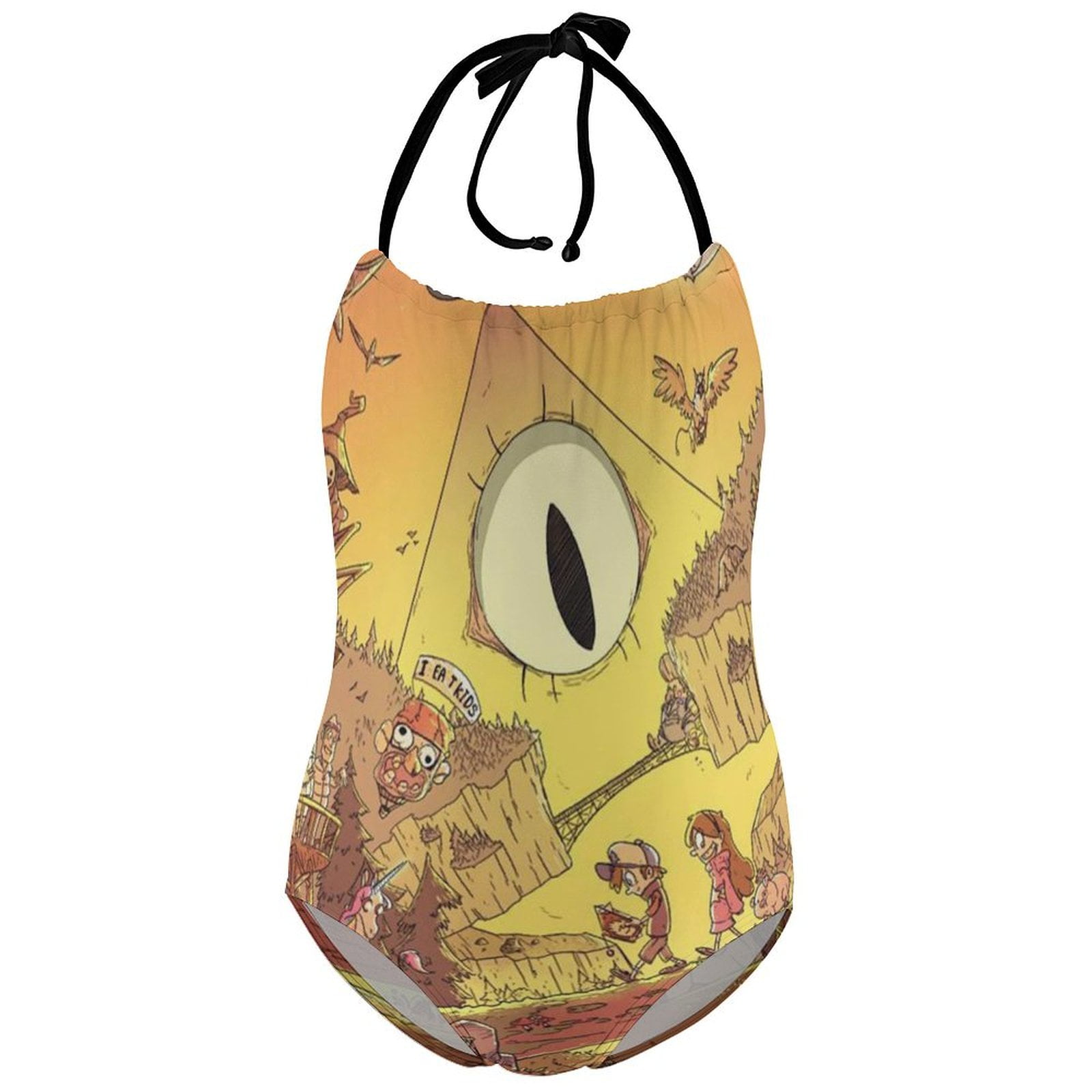 Gravity Falls Girl's One-Piece Swimsuit Bathing Suit Soft Stretchy ...