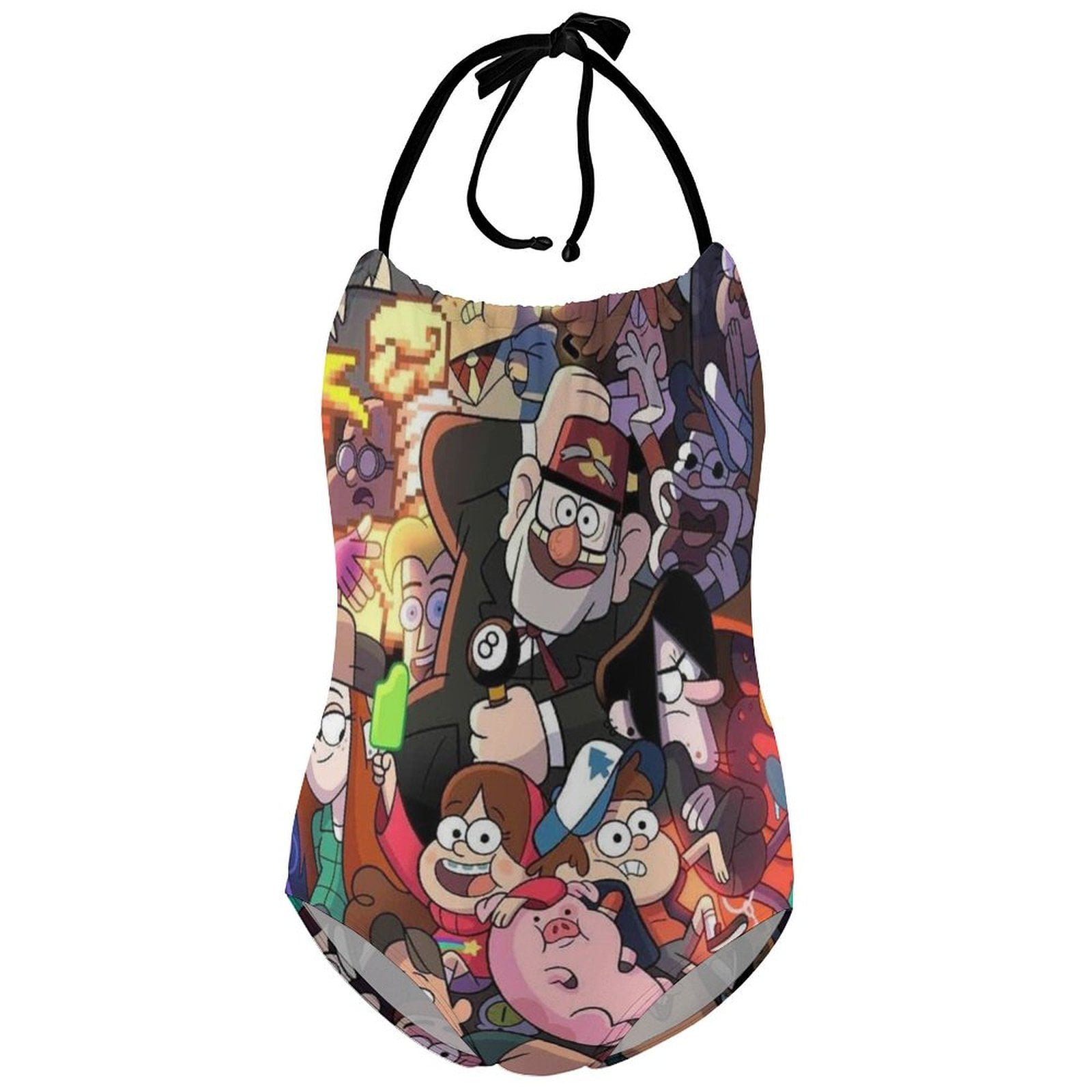 Gravity Falls Girl's One-Piece Swimsuit Bathing Suit Soft Stretchy ...