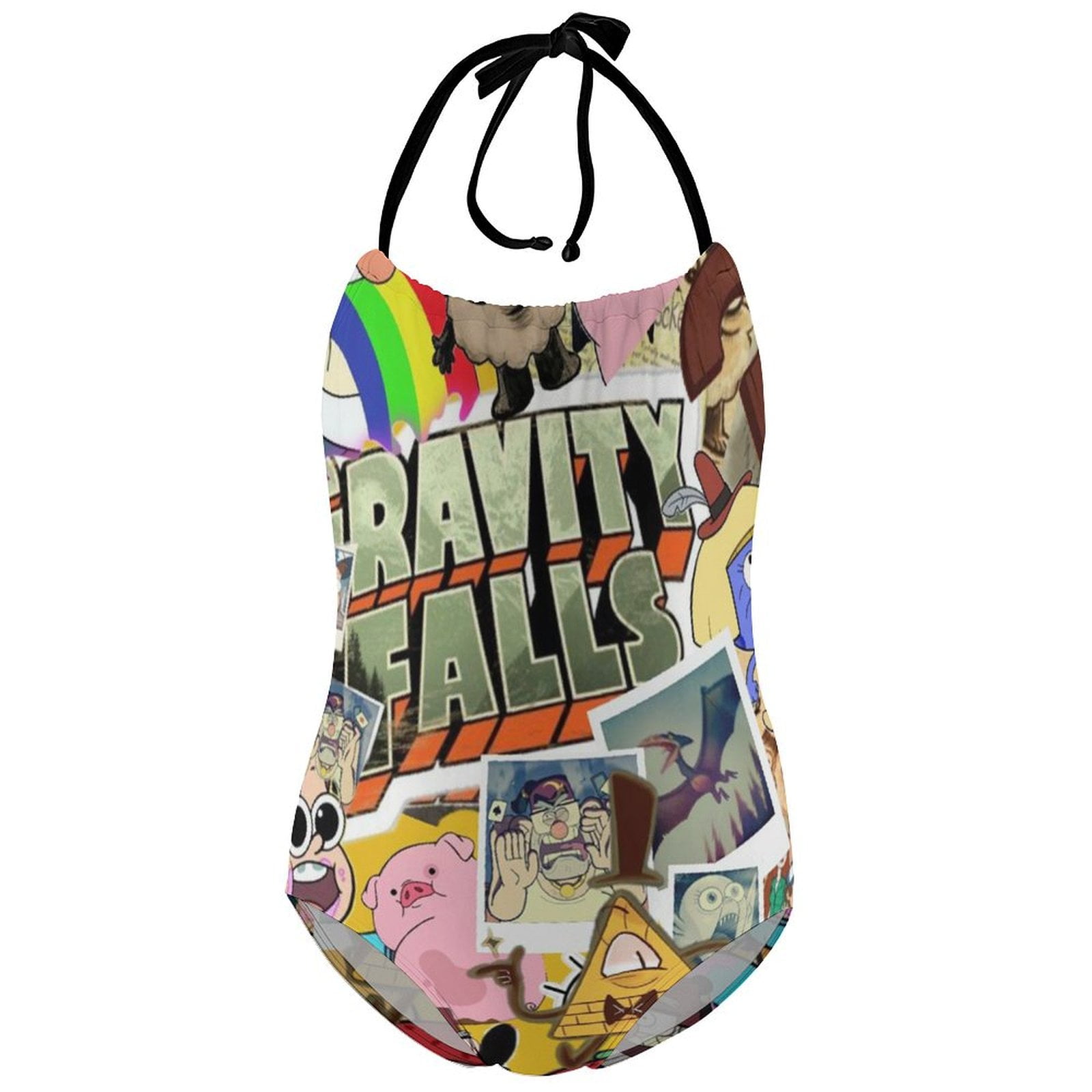 Gravity Falls Girl's One-Piece Swimsuit Bathing Suit Soft Stretchy ...