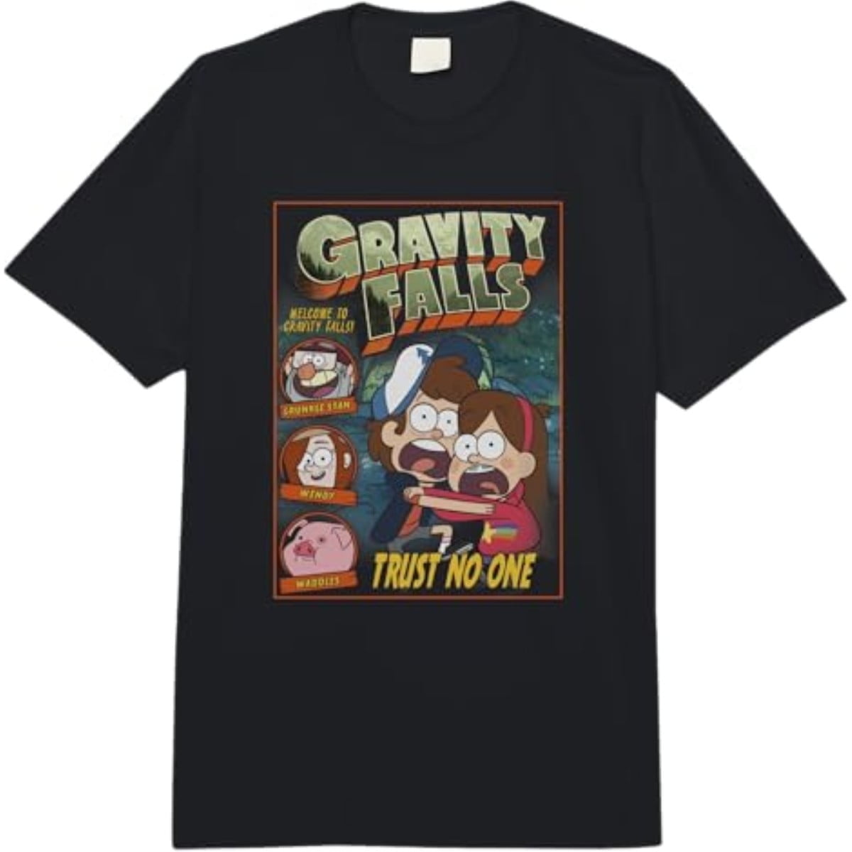 [Gravity Falls Graphic Tee] Gravity Falls 100% Cotton 'Trust No One ...