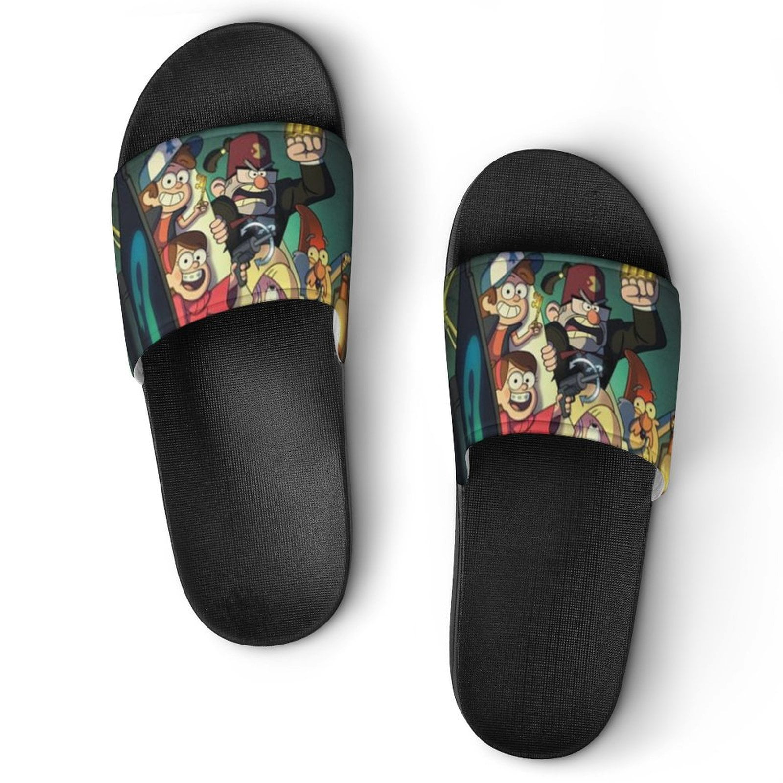 Gravity Falls Home Slippers Unisex House Sandals Breathable PVC Slides ...