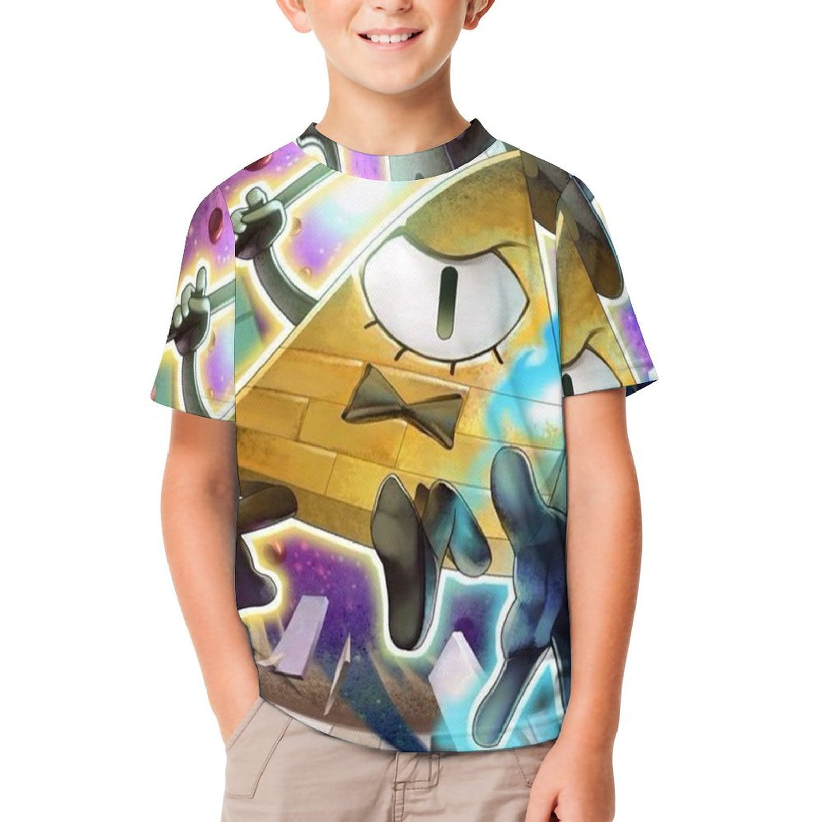 Gravity Falls Kid Shirts Unisex Casual Tops 3D Print Graphic Tees Short ...