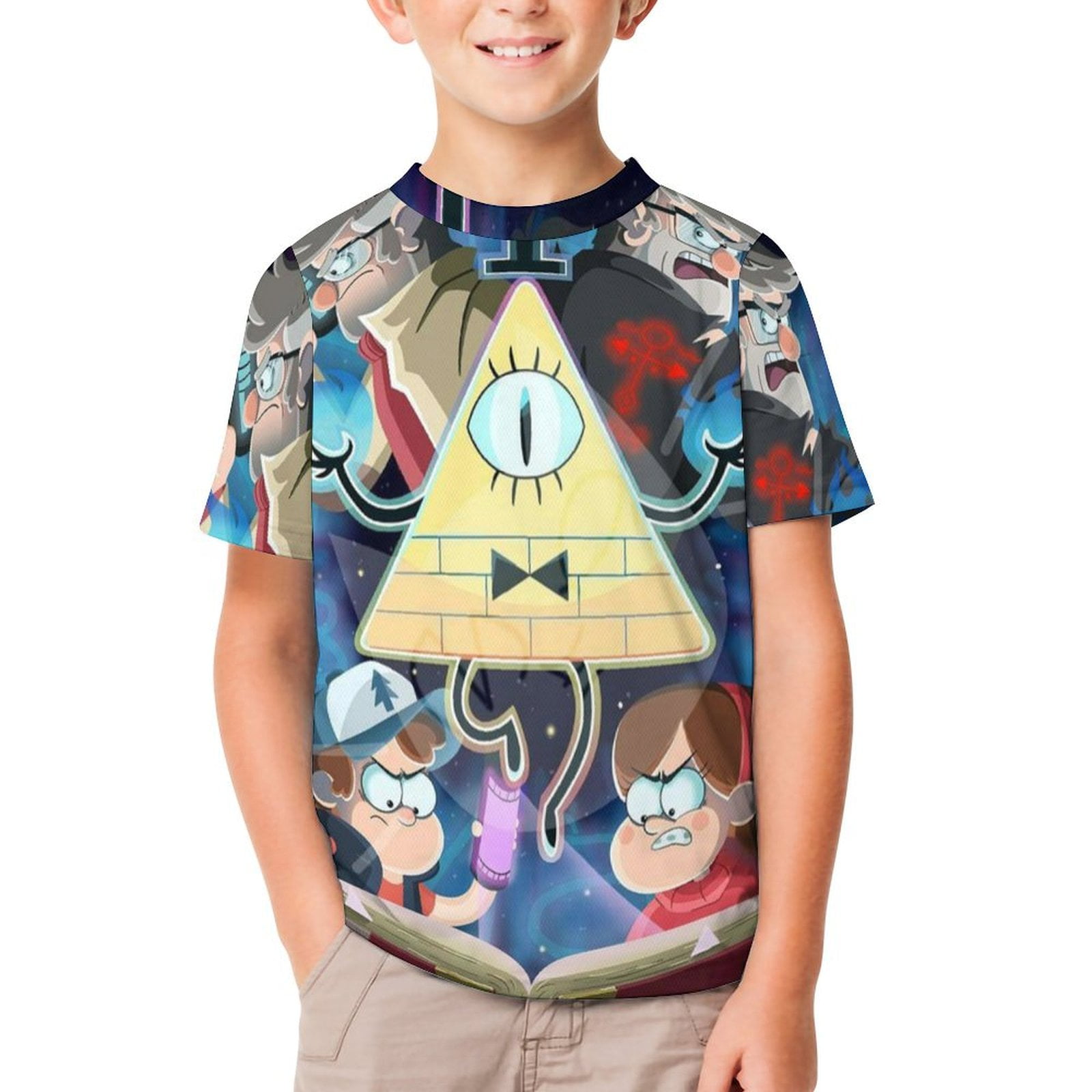 Gravity Falls Kid Shirts Unisex Casual Tops 3D Print Graphic Tees Short ...