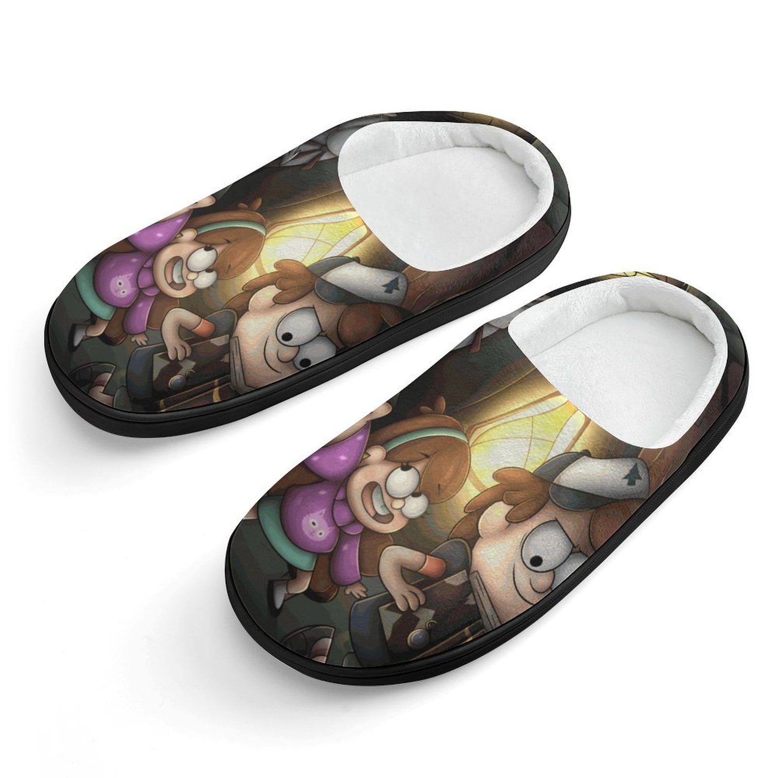 Gravity Falls Kids Slippers House Slippers Warm Soft Plush Slipper Anti ...