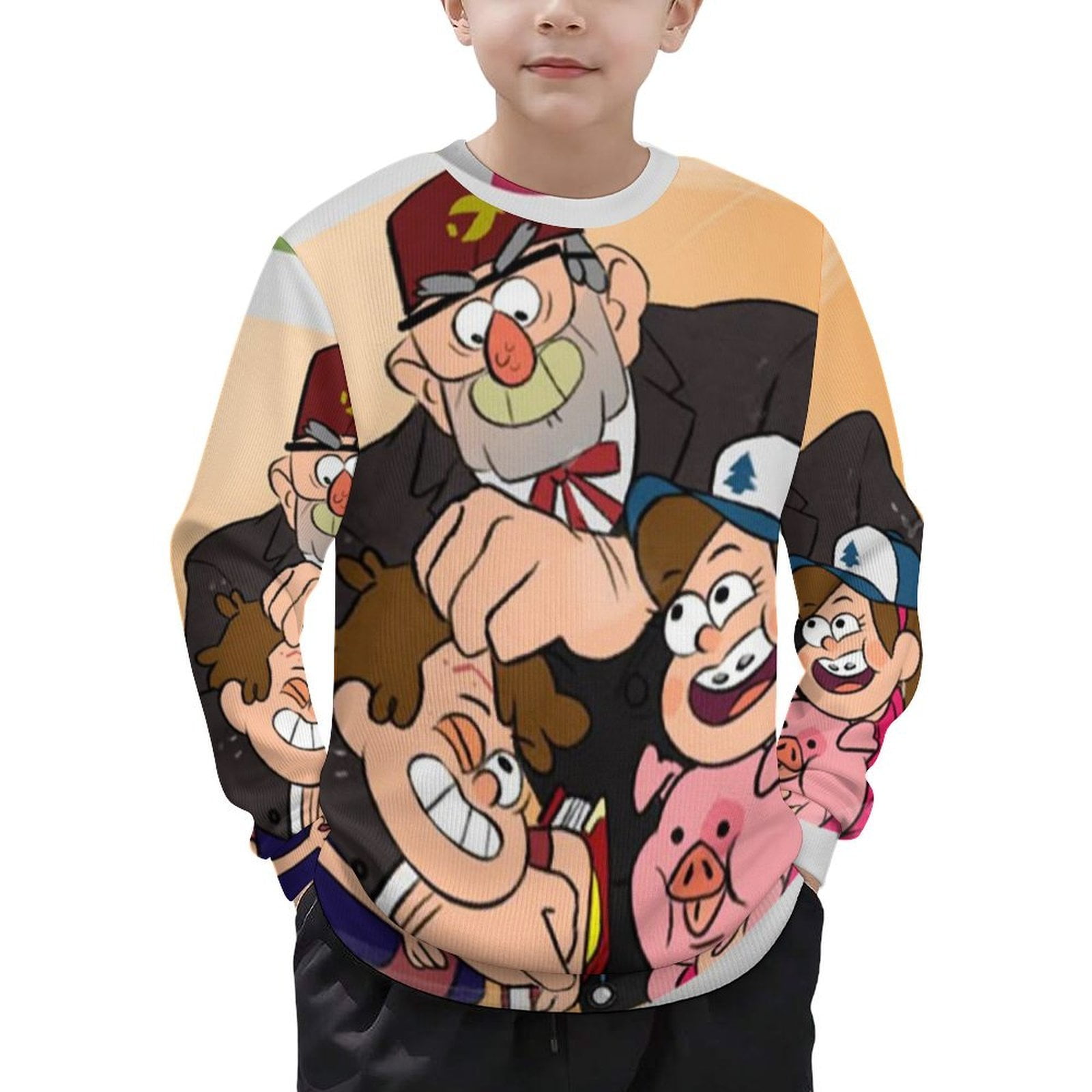 Gravity Falls Kids' Sweater Cozy Thick Pullover Crewneck Jumper Long ...