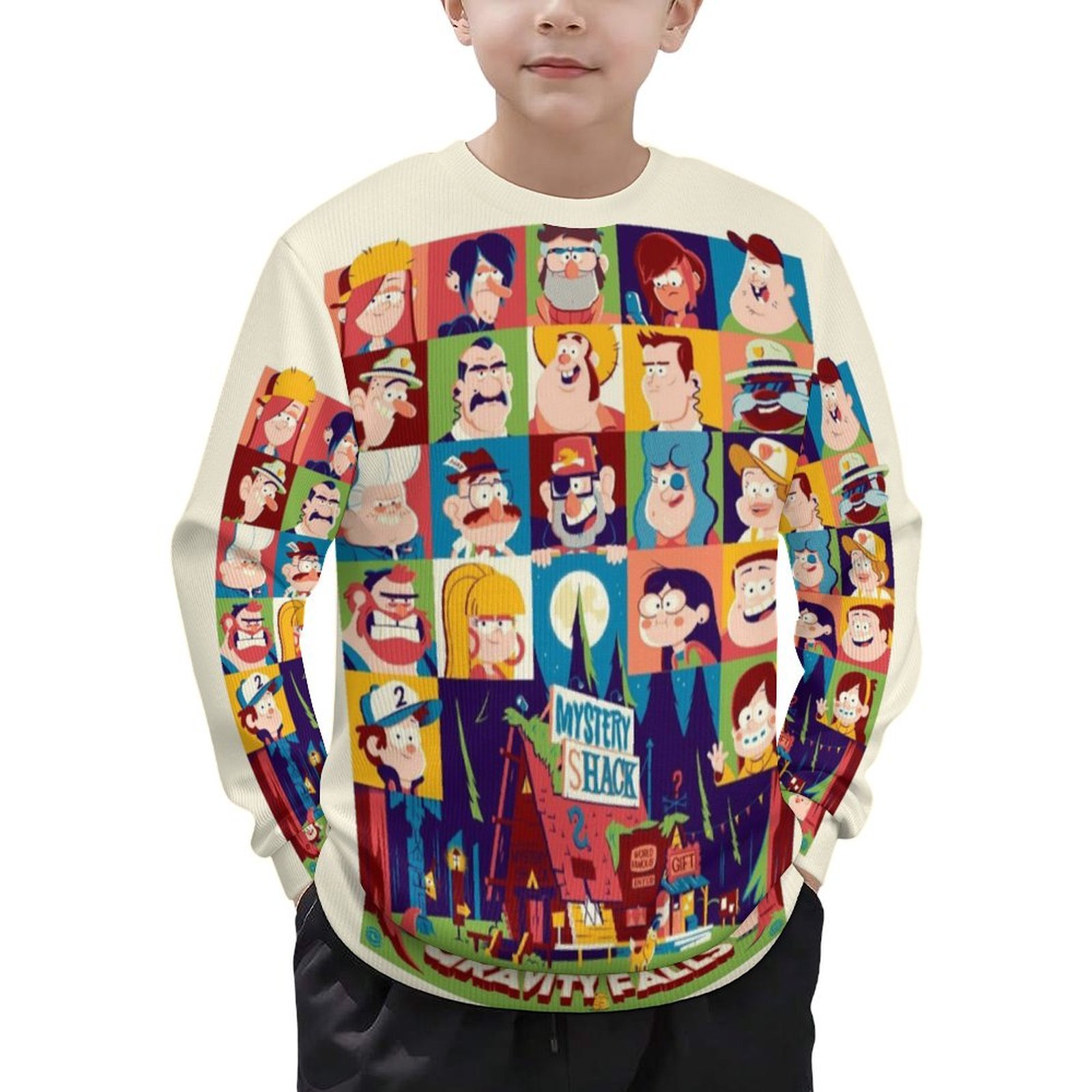 Gravity Falls Kids' Sweater Cozy Thick Pullover Crewneck Jumper Long ...