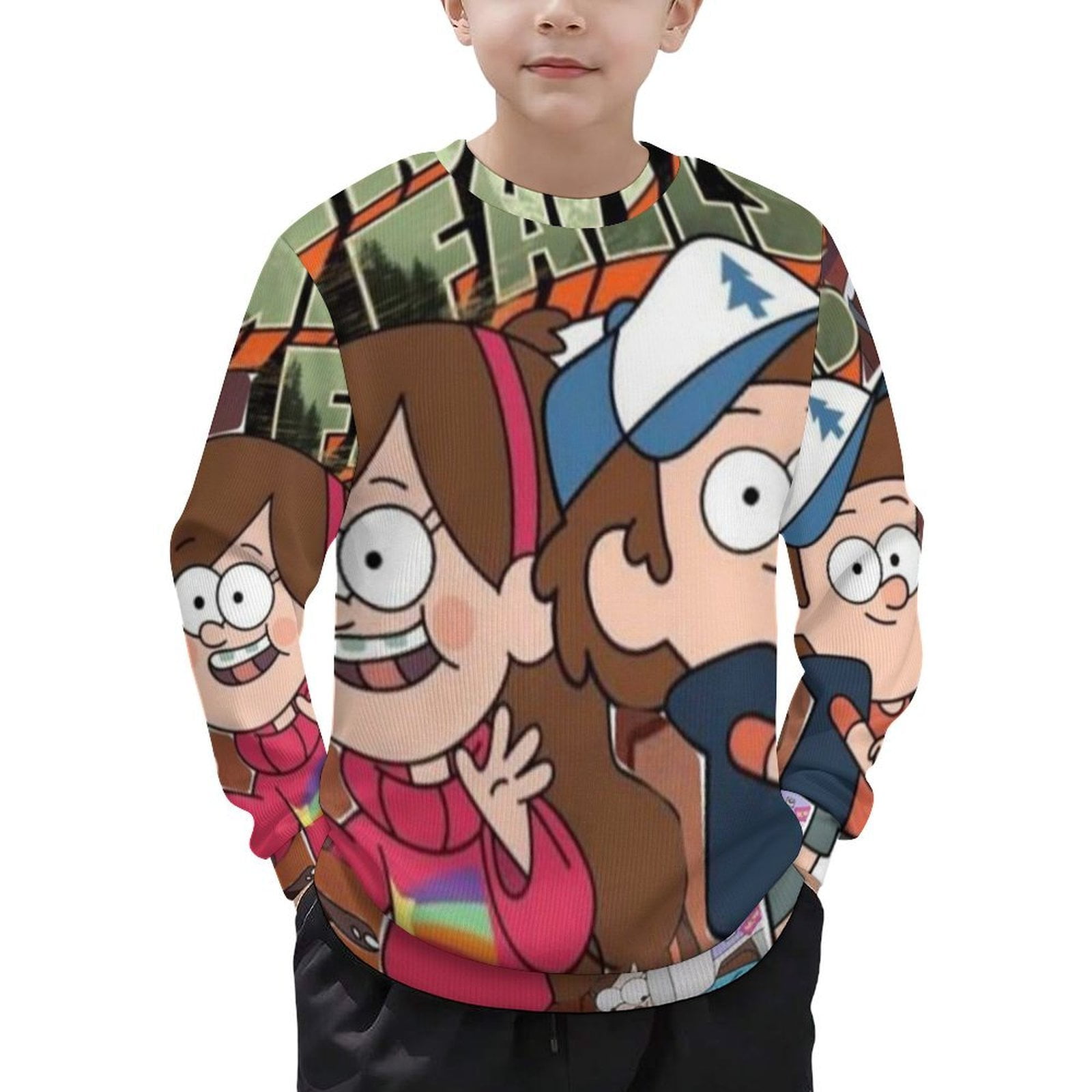 Gravity Falls Kids' Sweater Cozy Thick Pullover Crewneck Jumper Long ...
