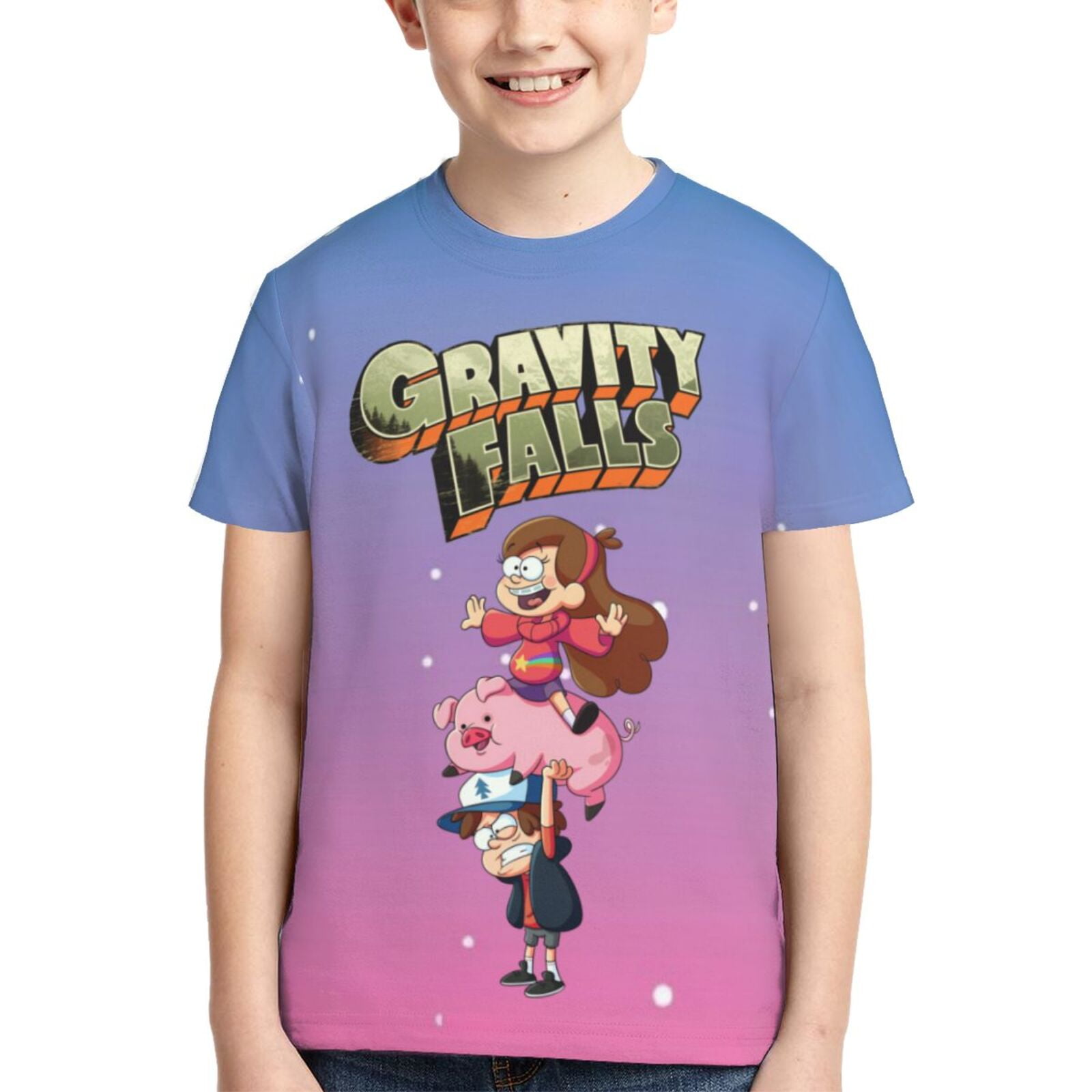 Gravity Falls Kids T-Shirt 3d Printed Graphic T-Shirts Boys And Girls ...