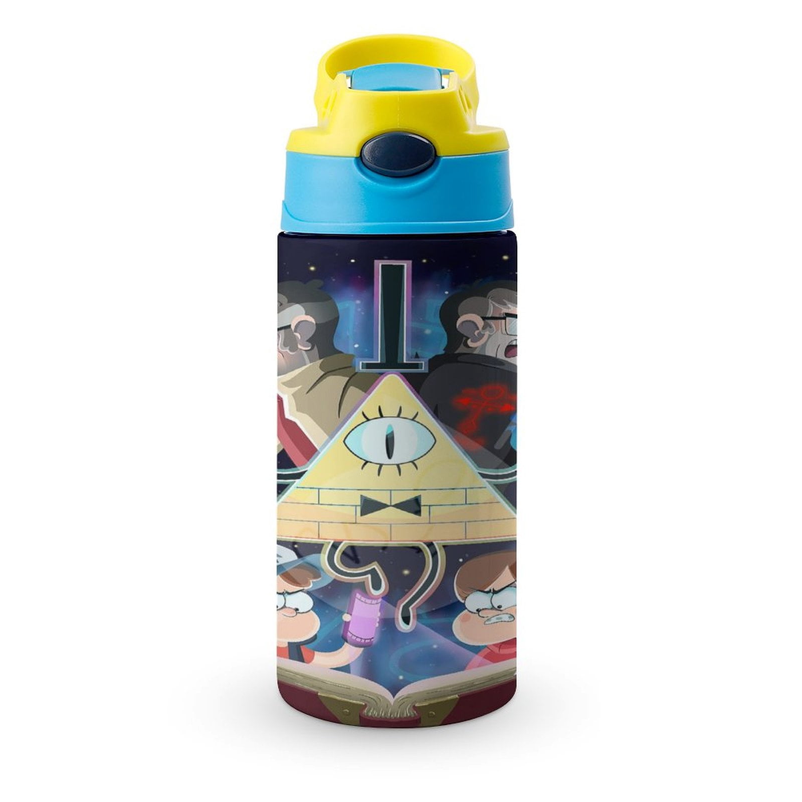 Gravity Fall Kids Water Bottle with Straw Lid Insulated Stainless Steel ...