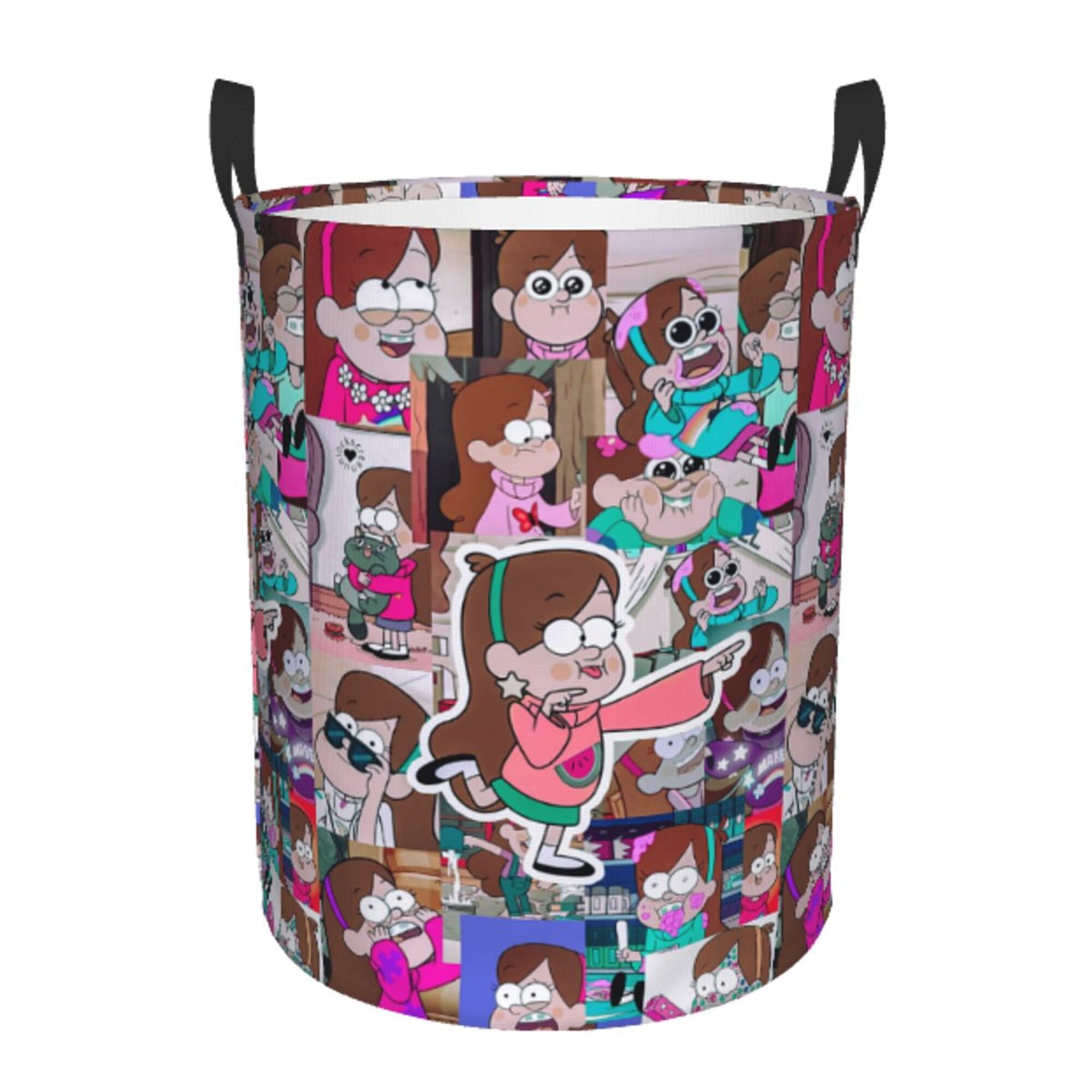 Gravity Falls Laundry Hamper with Handles, Foldable Waterproof Circular ...