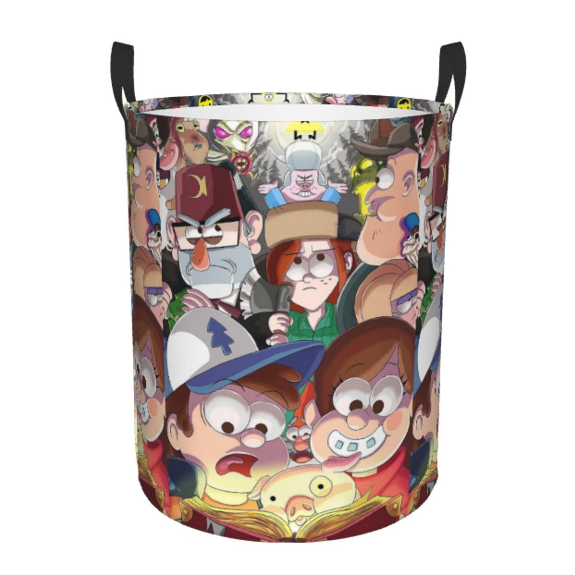 Gravity Falls Laundry Hamper with Handles, Foldable Waterproof Circular ...