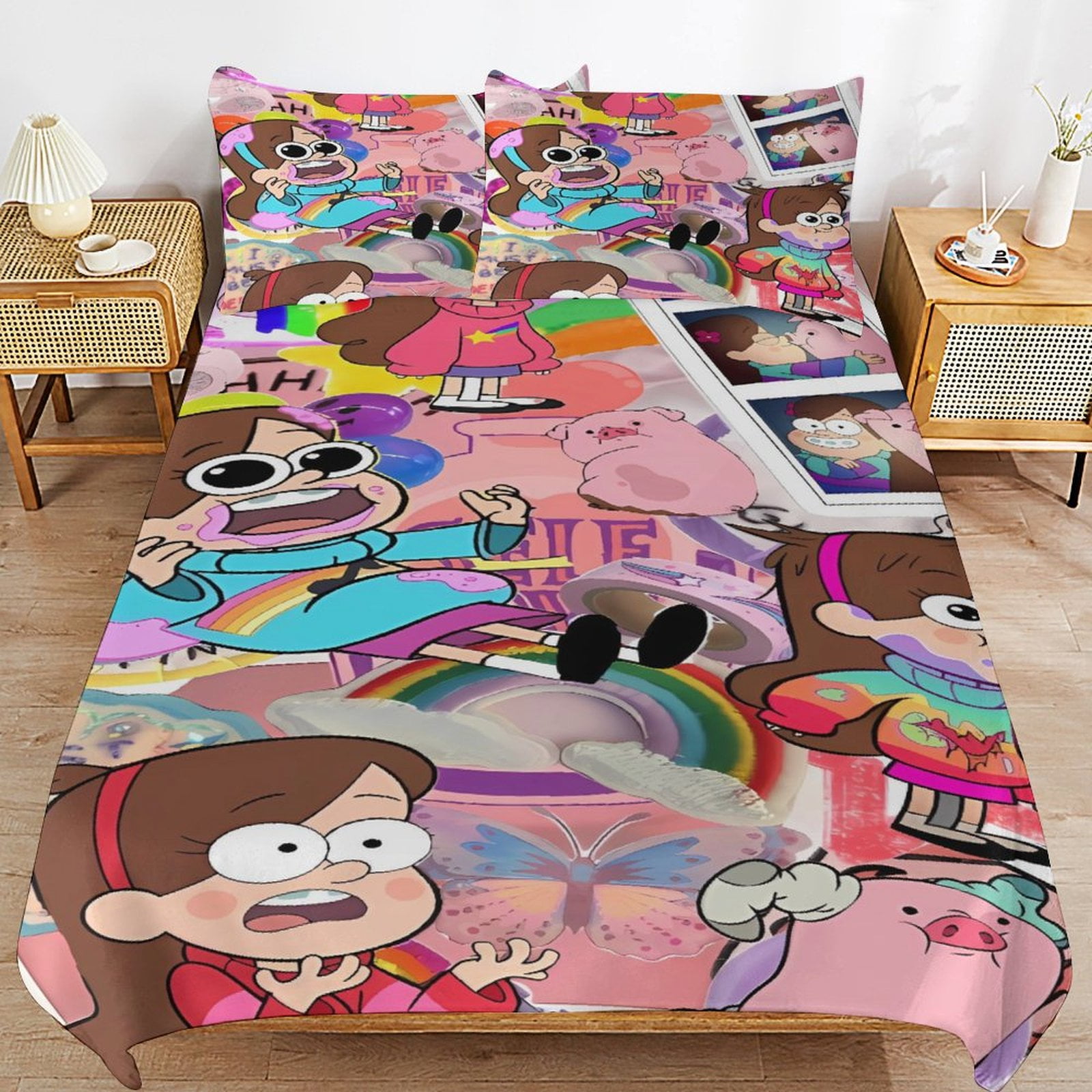 Gravity Falls Mabel Bed Duvet Cover Microfiber Bedding Sets 3D Printed ...