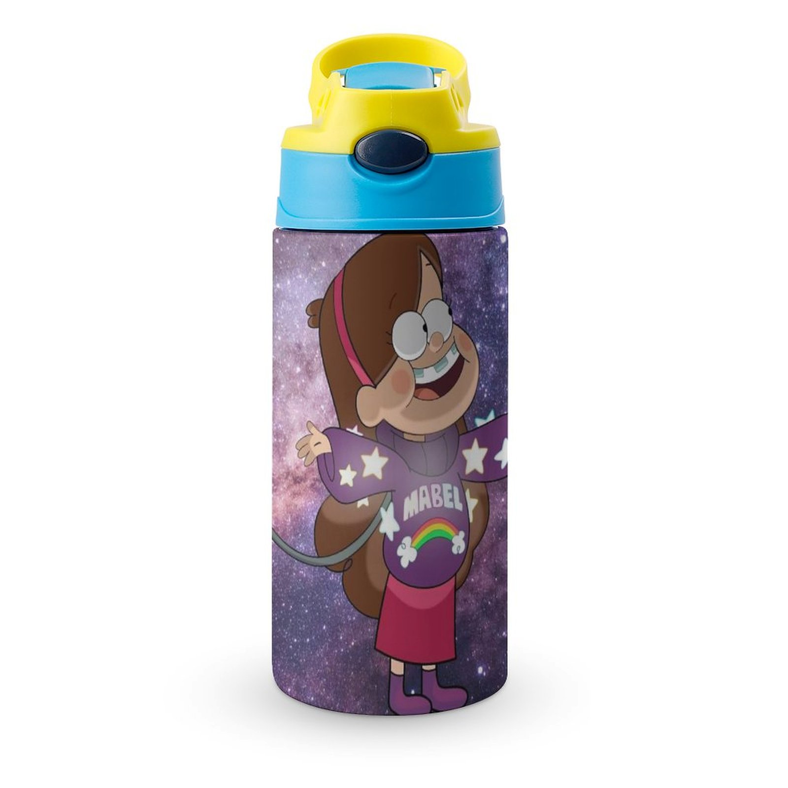 Gravity Falls Mabel Children Water Bottle with Straw Vacuum Insulated ...
