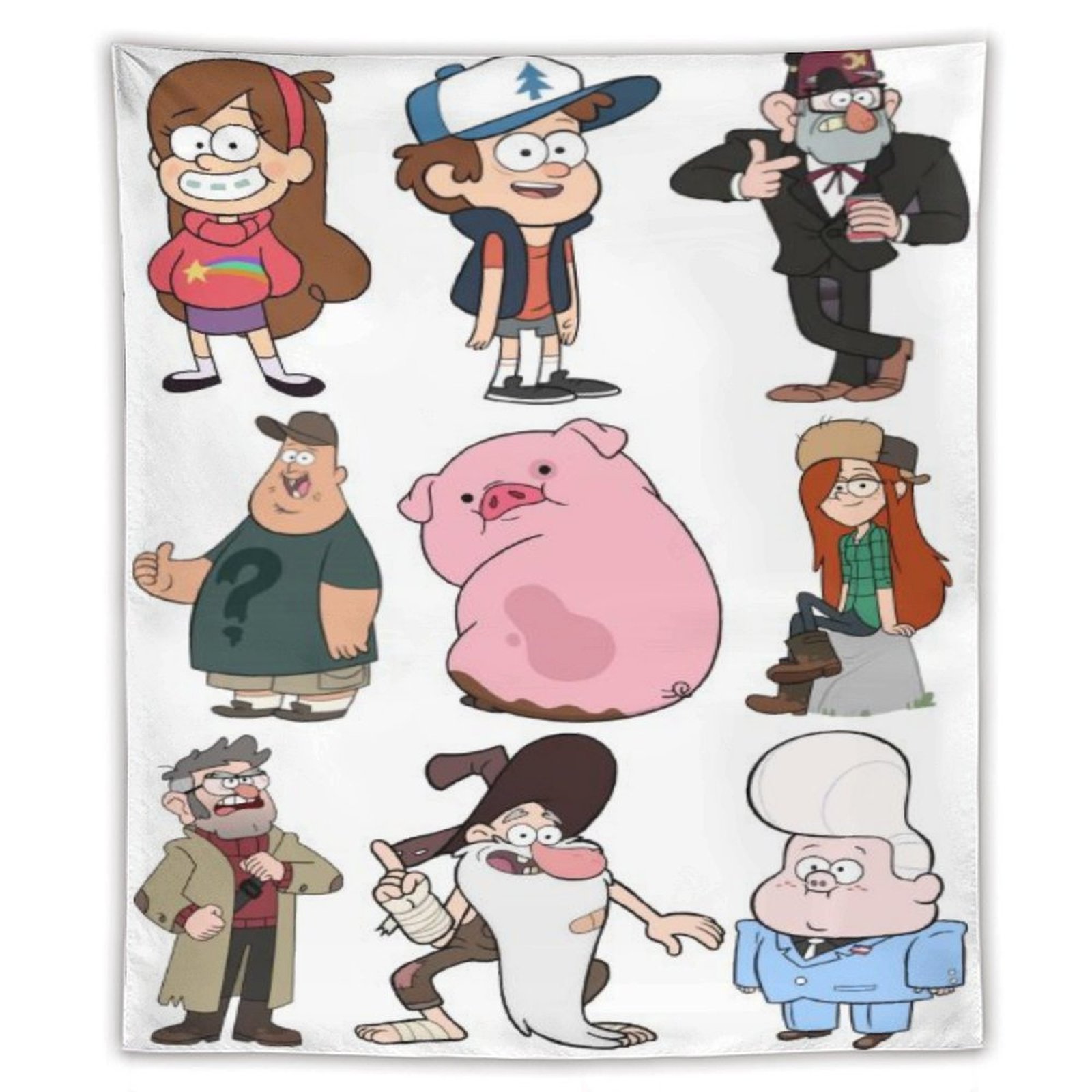 Gravity Falls Mabel Pines Dipper Pines Tapestry Gift Wall Hanging ...