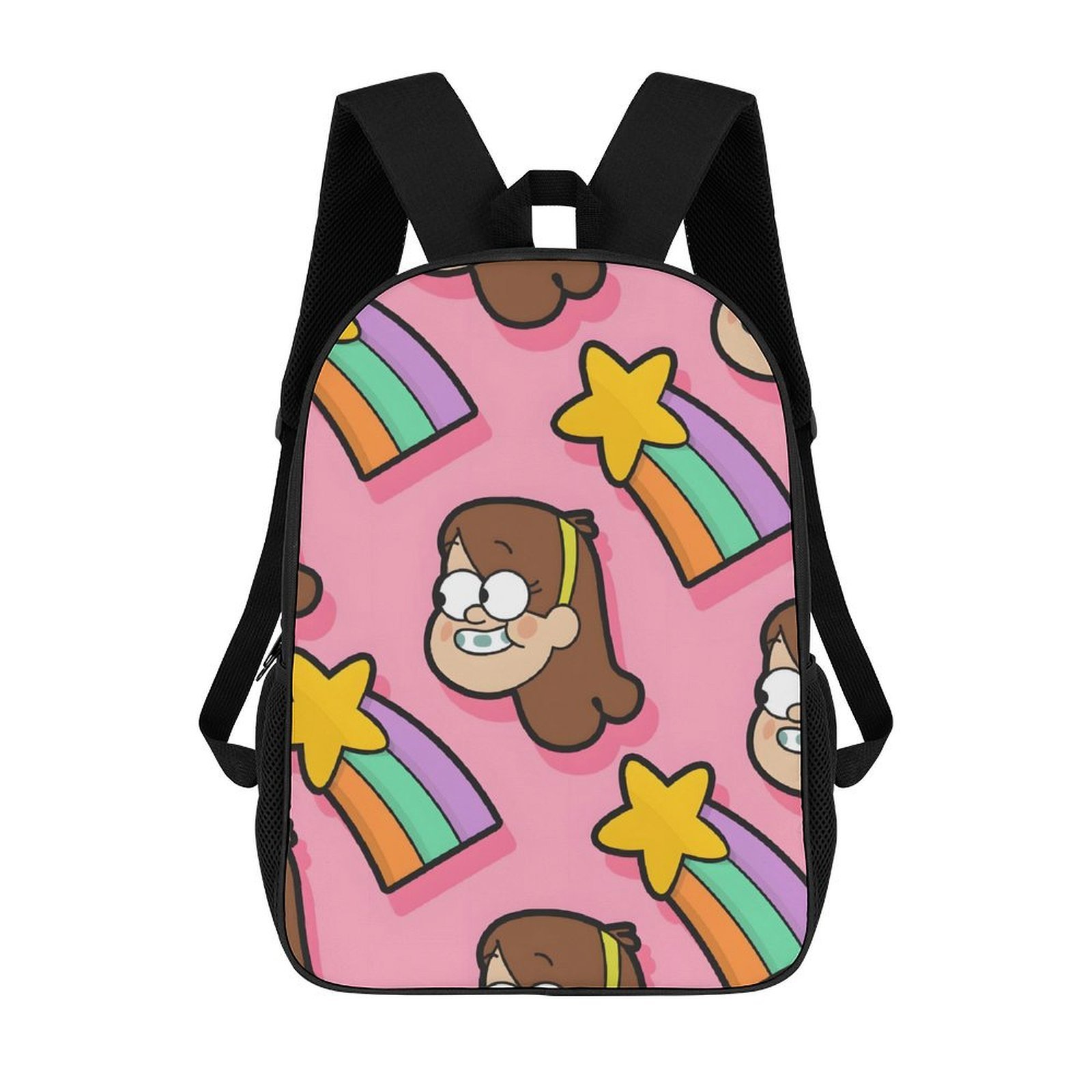 Gravity Falls Mabel Rainbow Star 17" Backpack Travel Bag for Men Women ...
