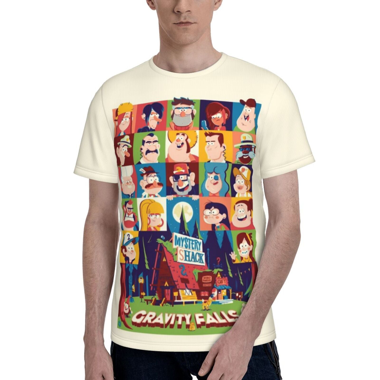 Gravity Falls Men's Short-Sleeve T-Shirt Summer Casual Tee Top ...